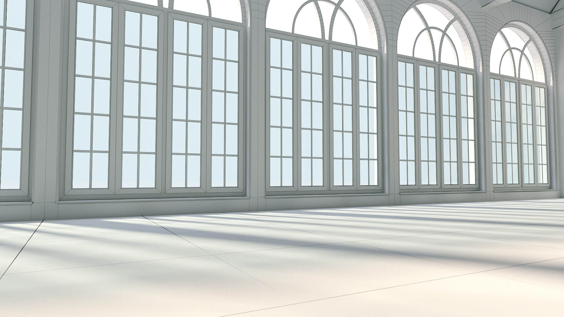 Empty Hall - 3D Model by Artdeco 3d