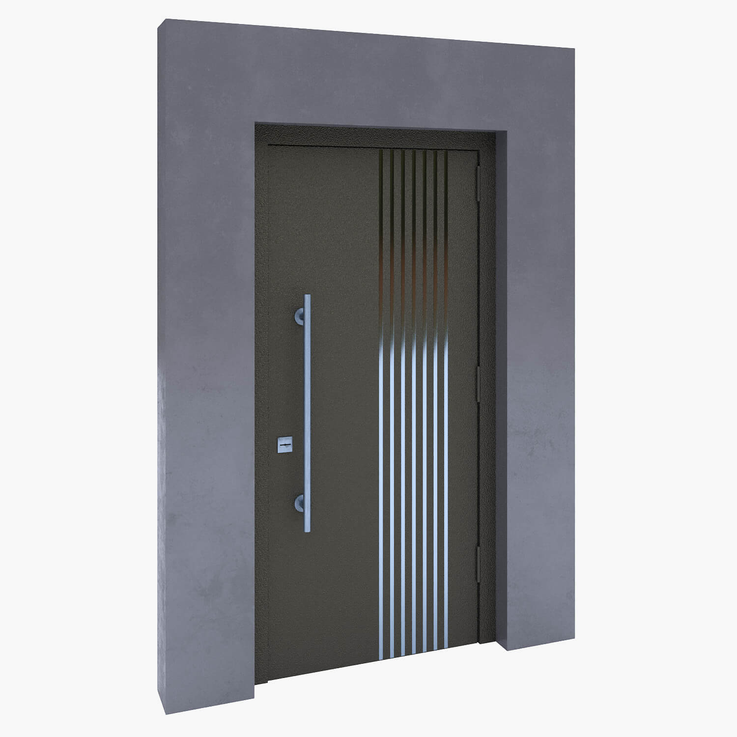 Entrance Door Metal Architectural - 3D Model by Artdeco 3d