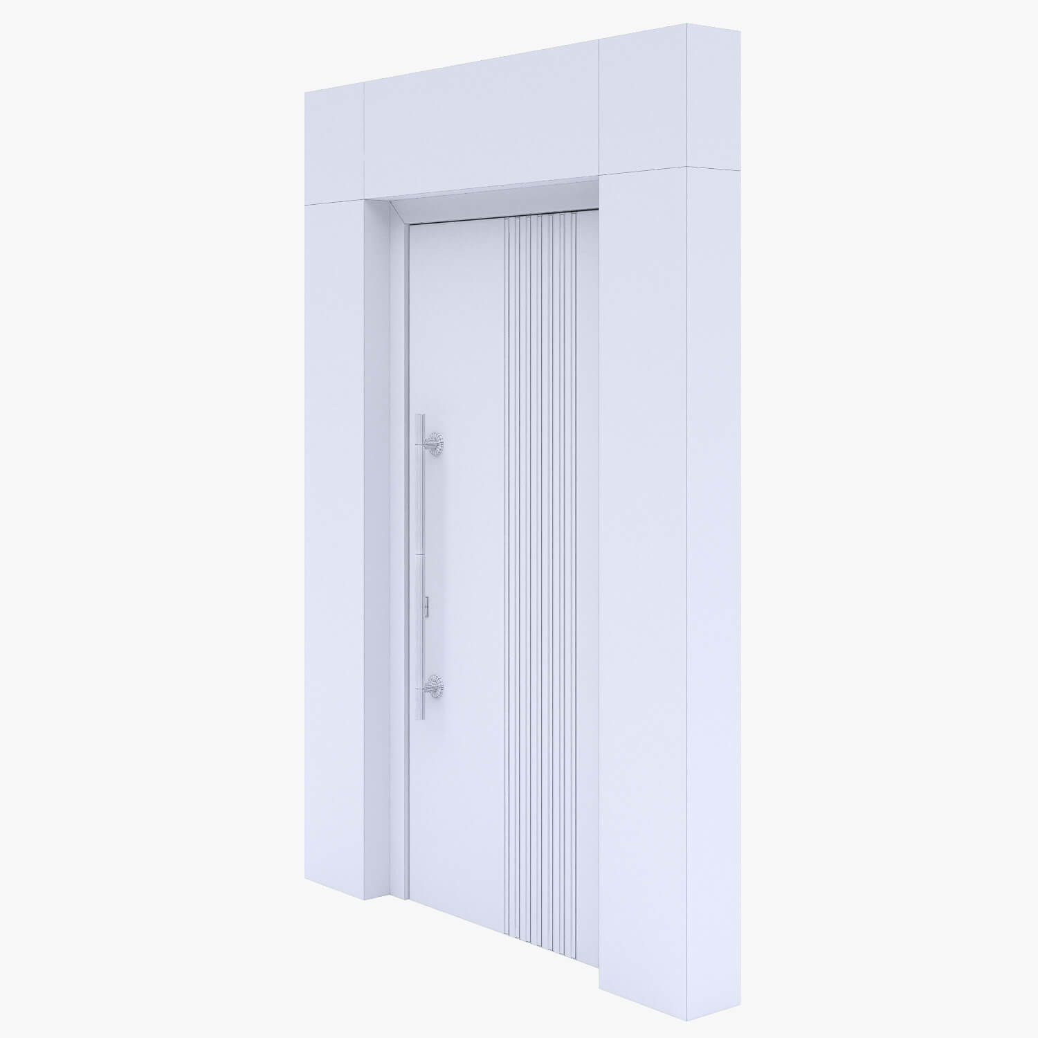 Entrance Door Metal Architectural - 3D Model by Artdeco 3d