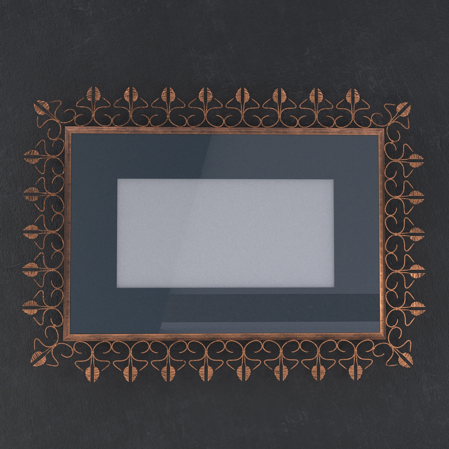 Frame With Passepartout - 3D Model by Artdeco 3d