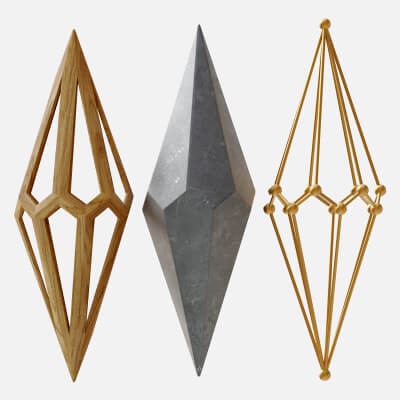 Heptagonal Trapezohedron Deltoid - 3D Model by Artdeco 3d