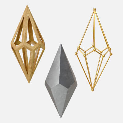 Hexagonal Trapezohedron Deltoid - 3D Model by Artdeco 3d