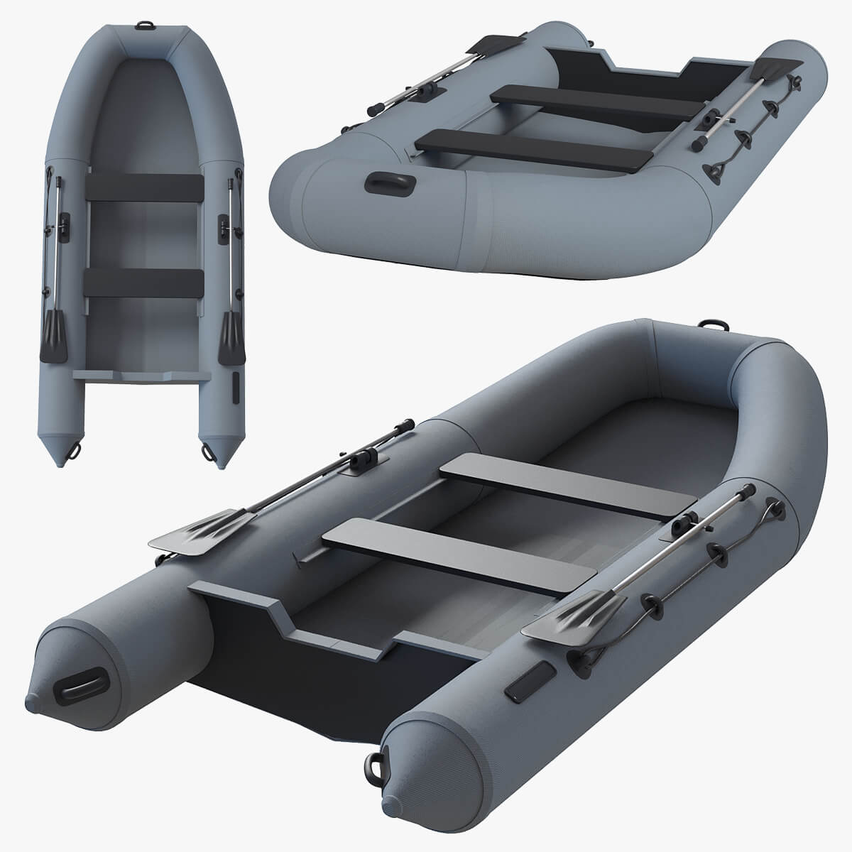 Inflatable Boat - 3D Model by Artdeco 3d