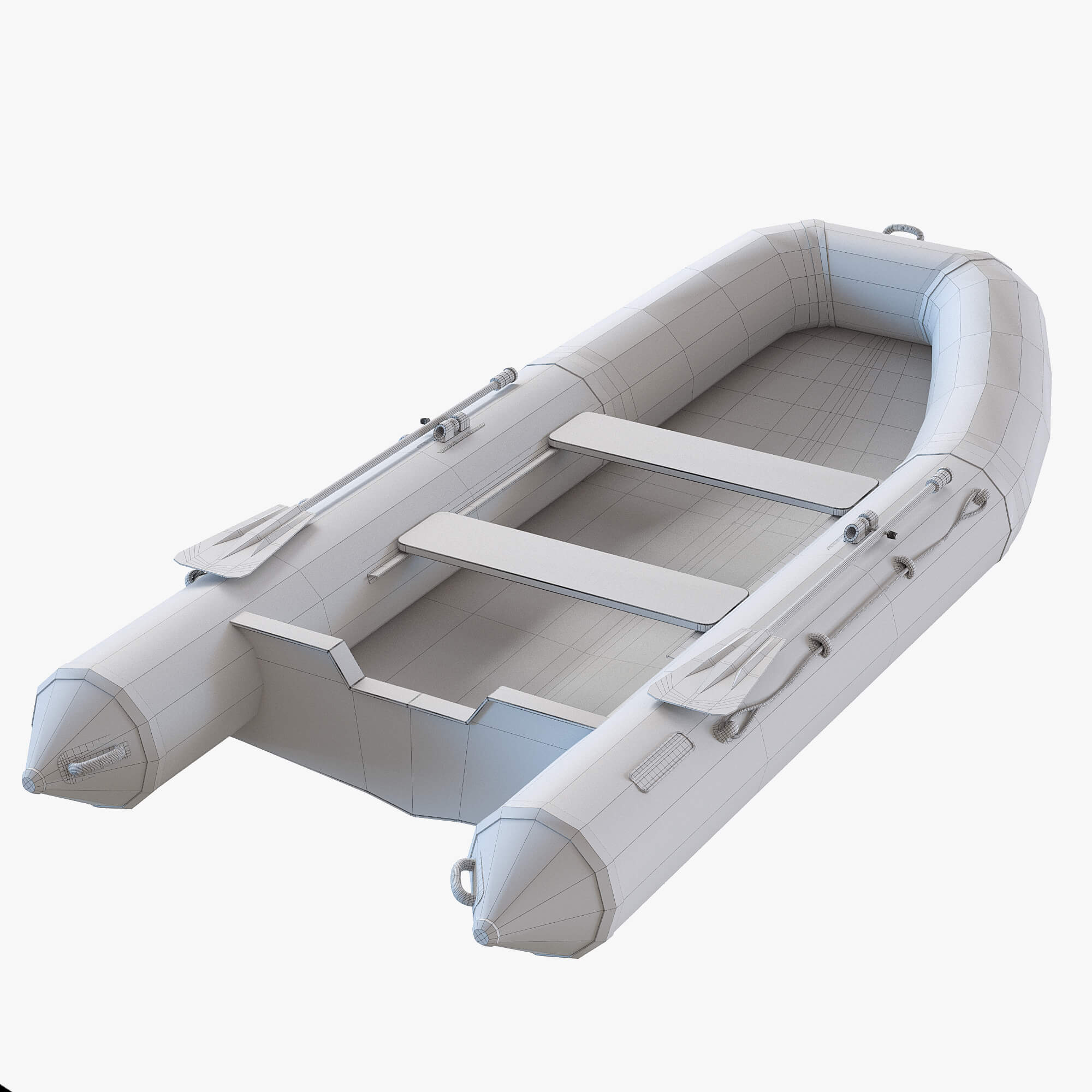 Inflatable Boat - 3D Model by Artdeco 3d