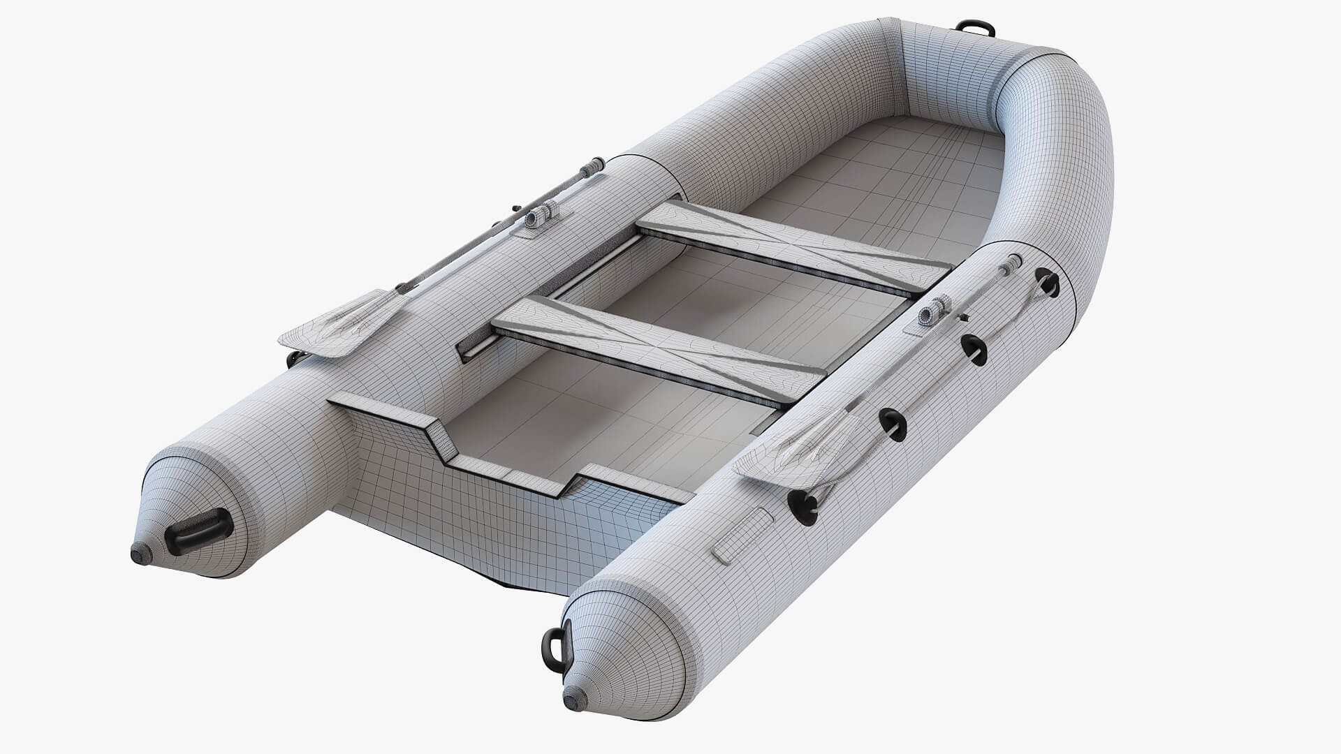 Inflatable Boat - 3D Model by Artdeco 3d