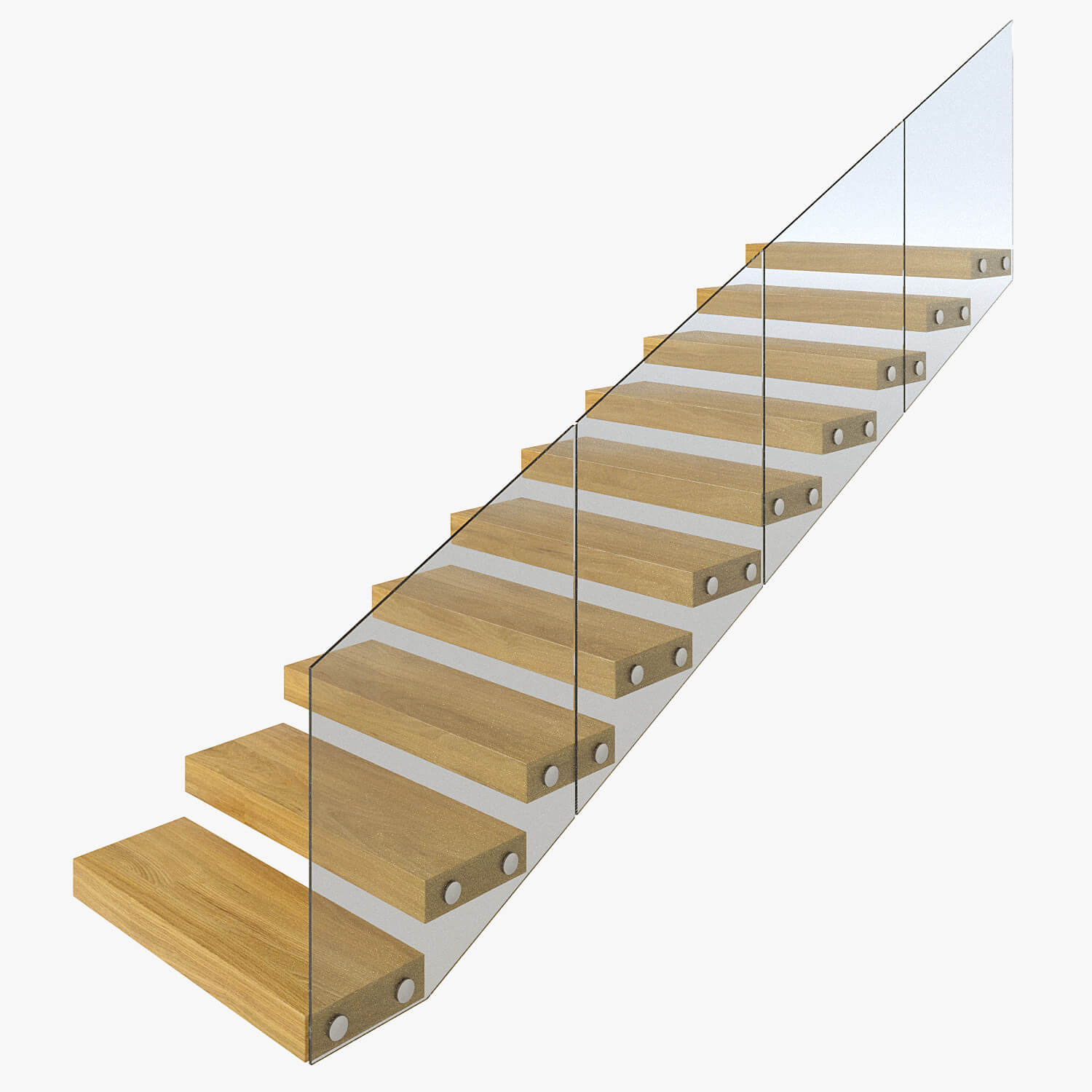 Modern Architectural Staircase - 3D Model by Artdeco 3d