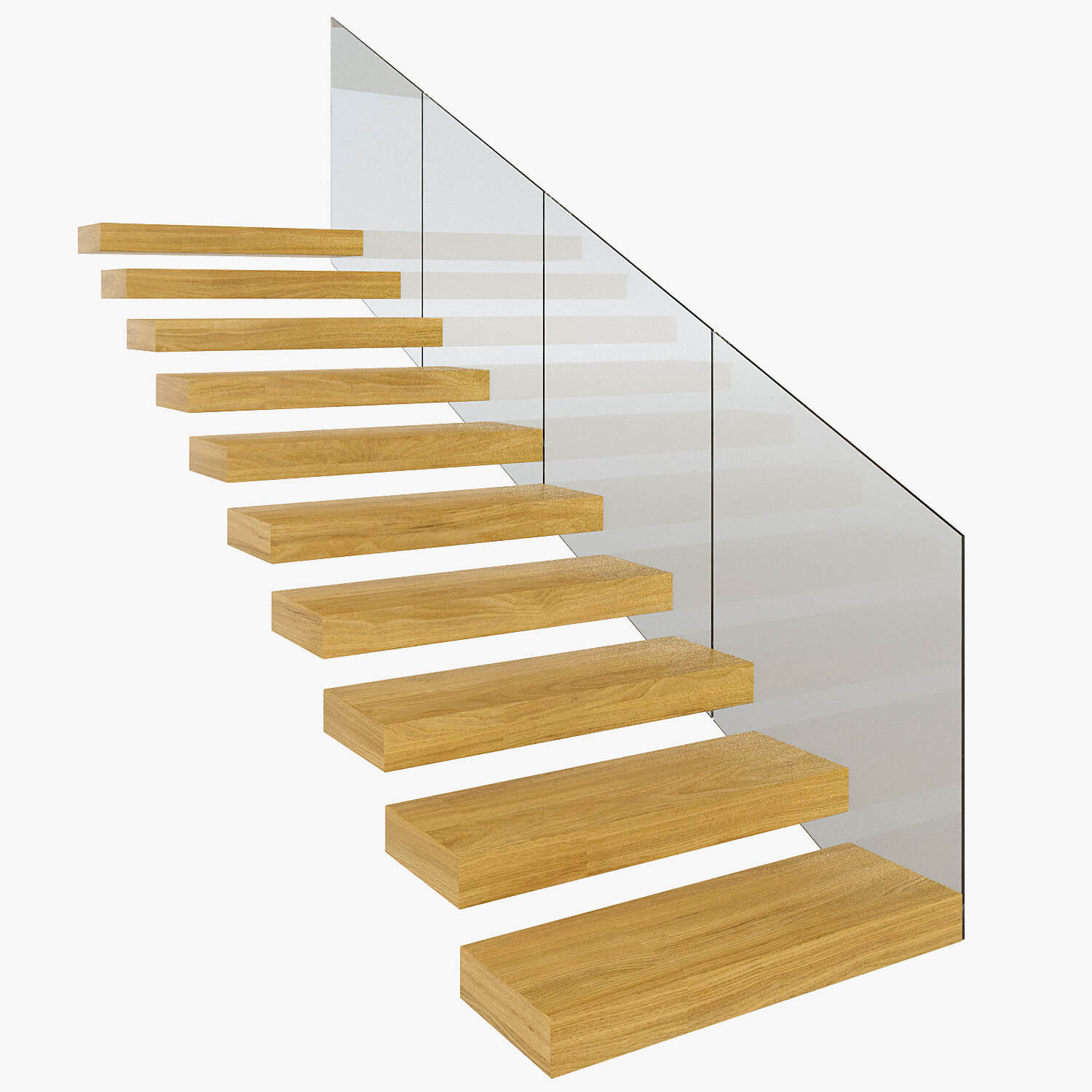 Modern Architectural Staircase - 3D Model by Artdeco 3d
