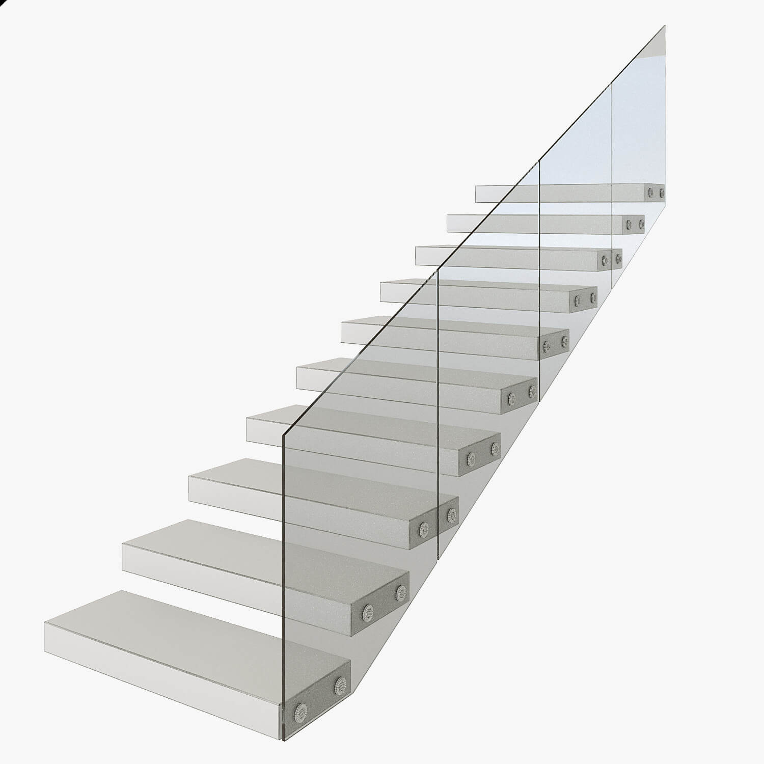 Modern Architectural Staircase - 3D Model by Artdeco 3d