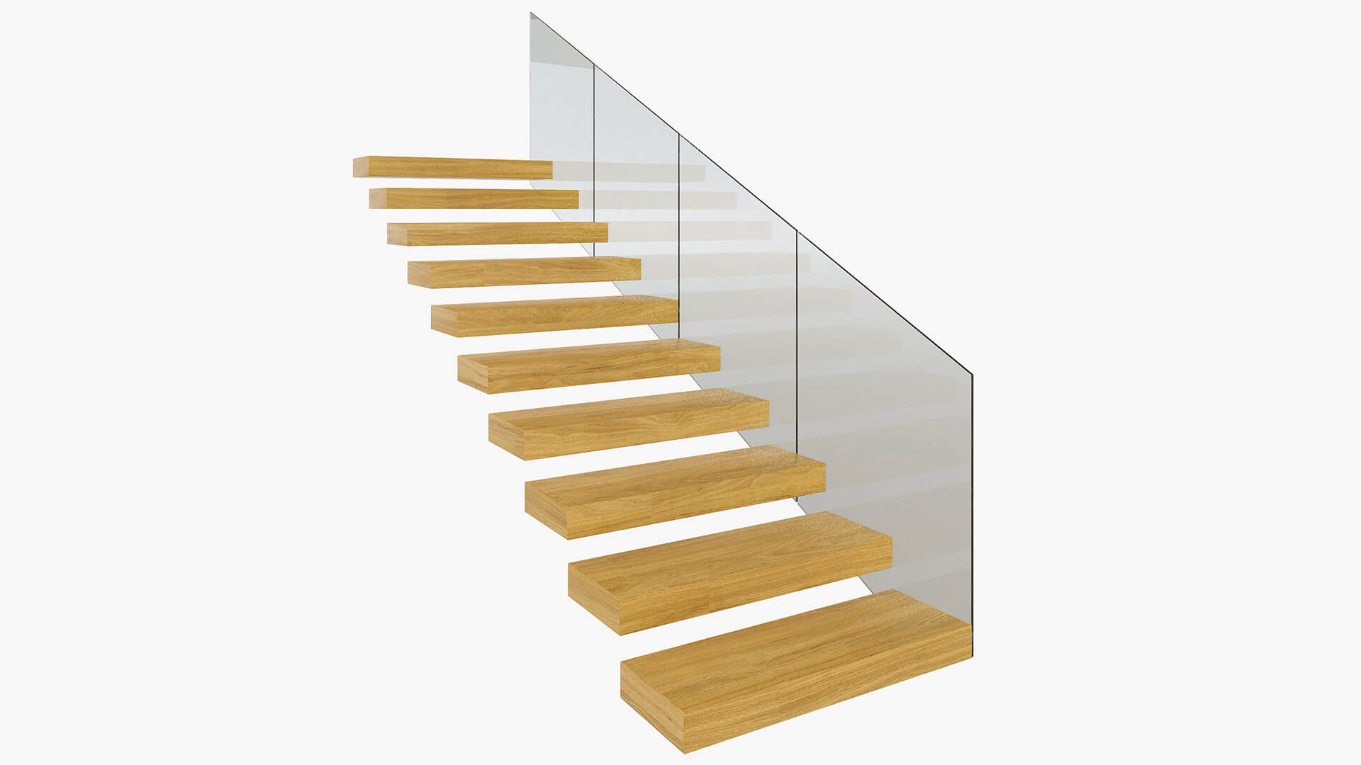 Modern Architectural Staircase - 3D Model by Artdeco 3d
