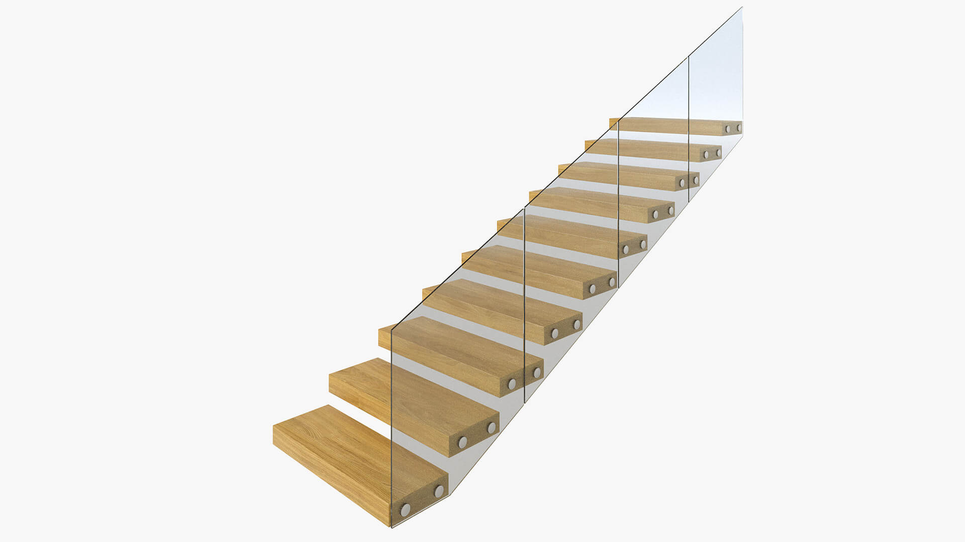 Modern Architectural Staircase - 3D Model by Artdeco 3d