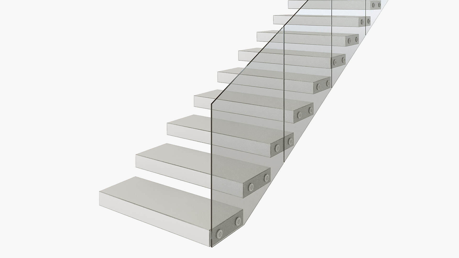 Modern Architectural Staircase - 3D Model by Artdeco 3d