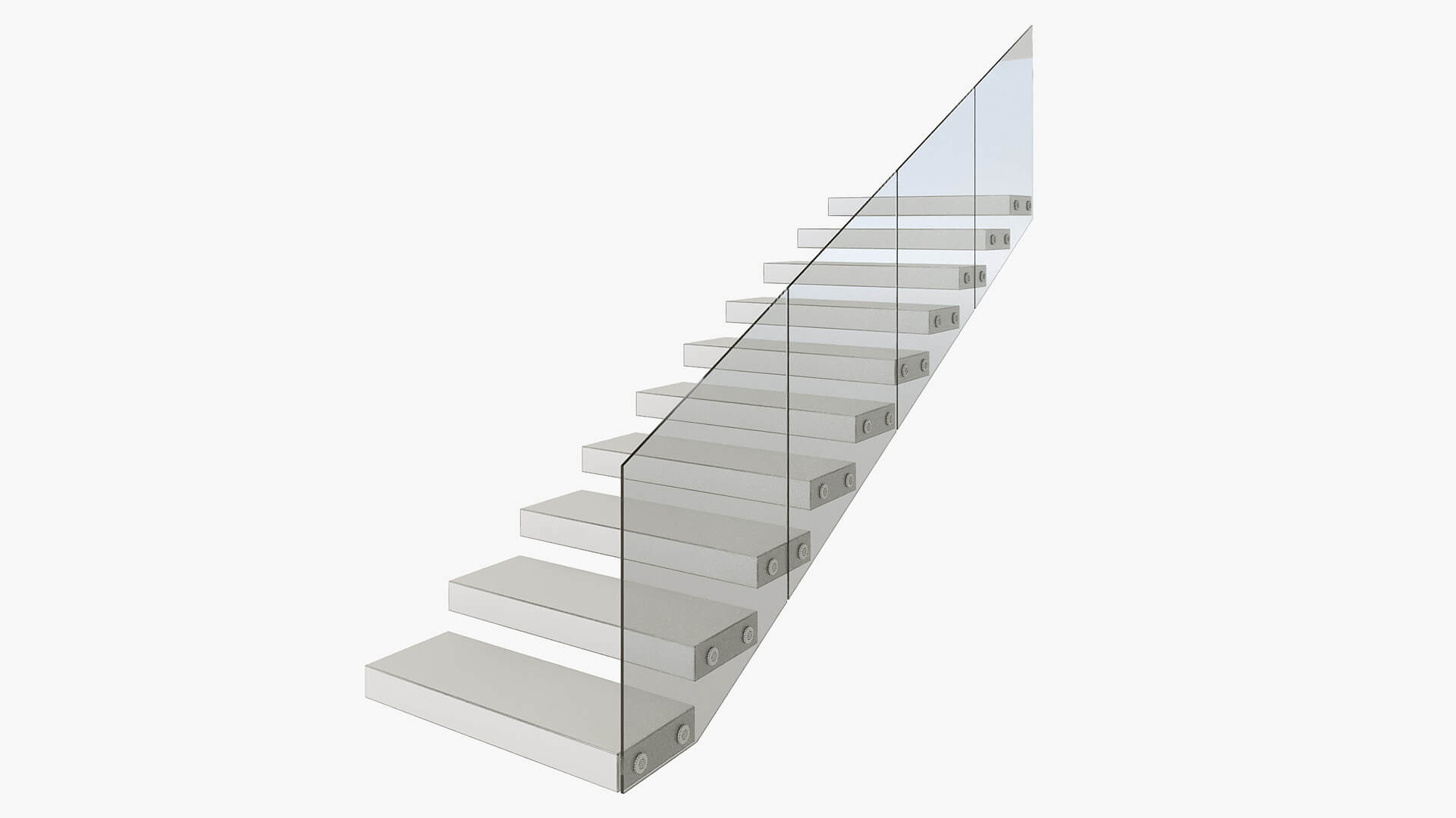 Modern Architectural Staircase - 3D Model by Artdeco 3d
