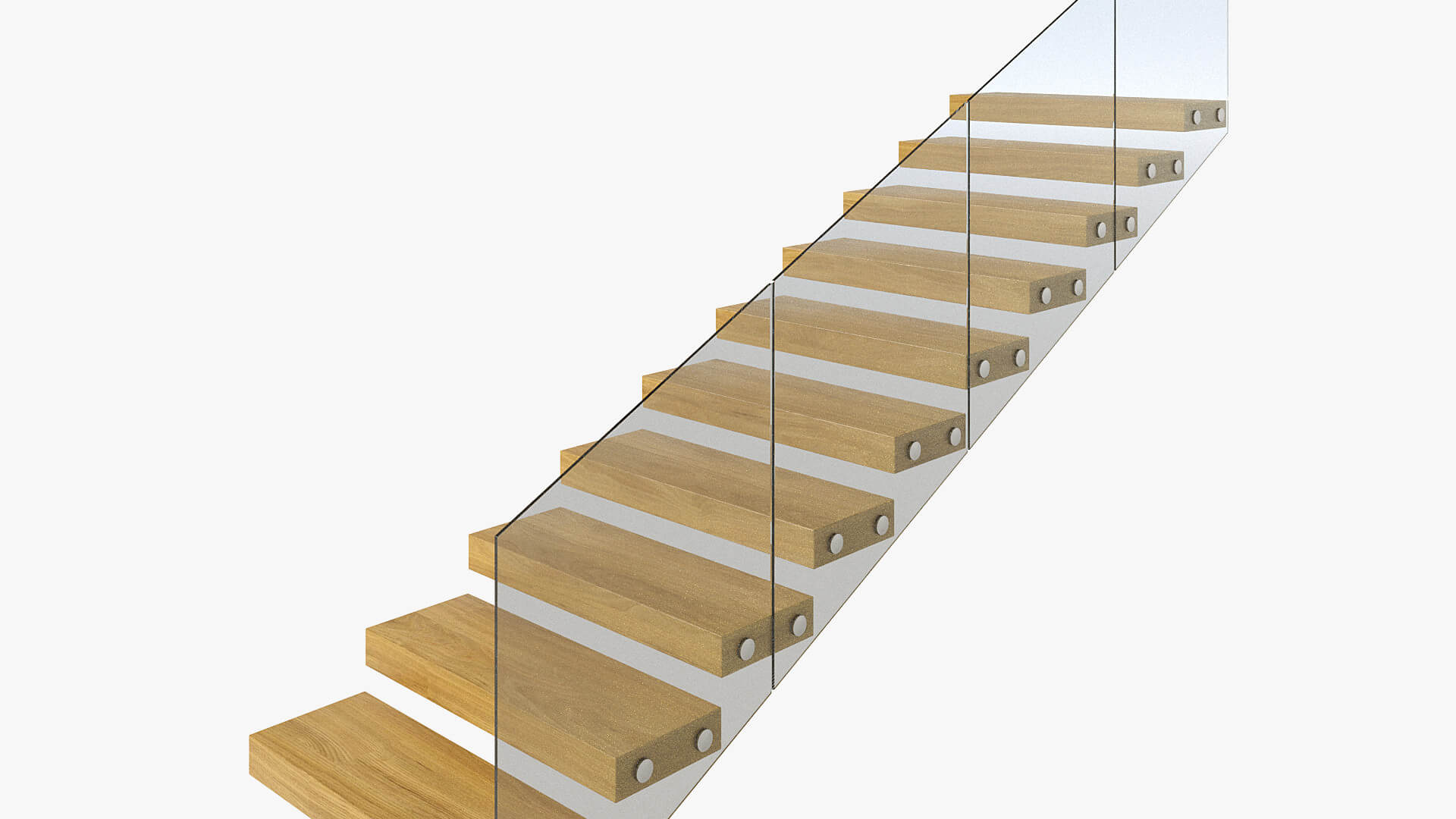 Modern Architectural Staircase - 3D Model by Artdeco 3d