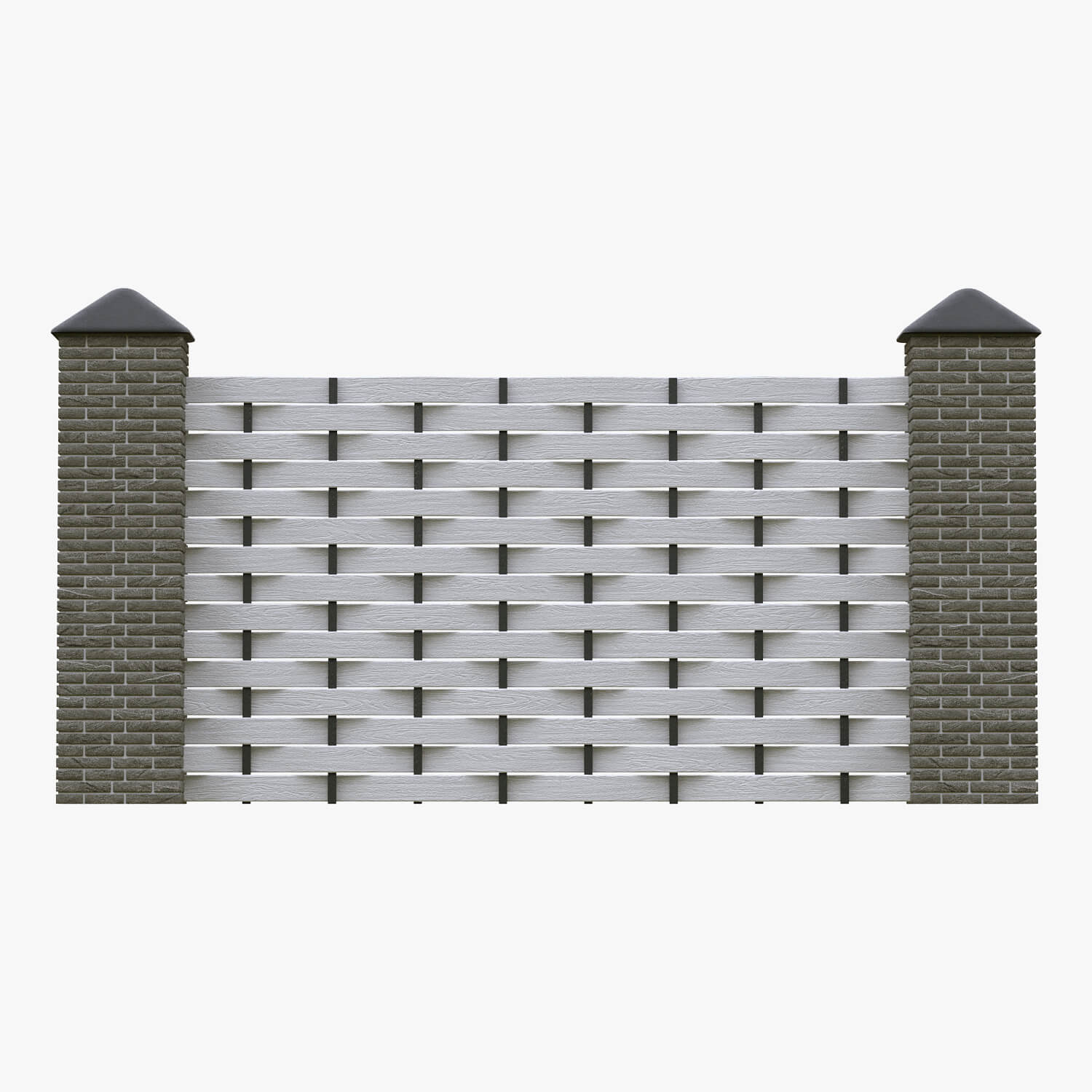 Modern Fence With Weaving - 3D Model by Artdeco 3d