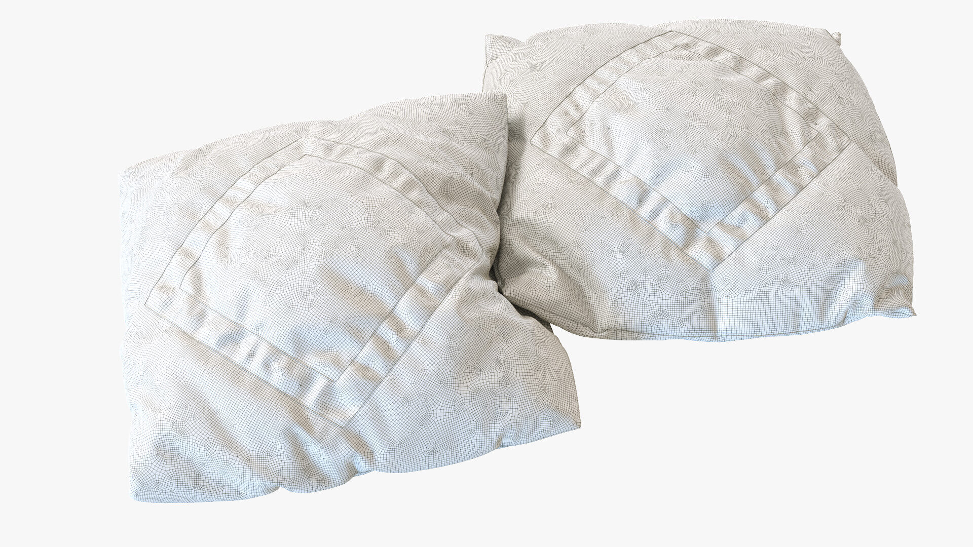 Colored Velour Pillows - 3D Model by Artdeco 3d