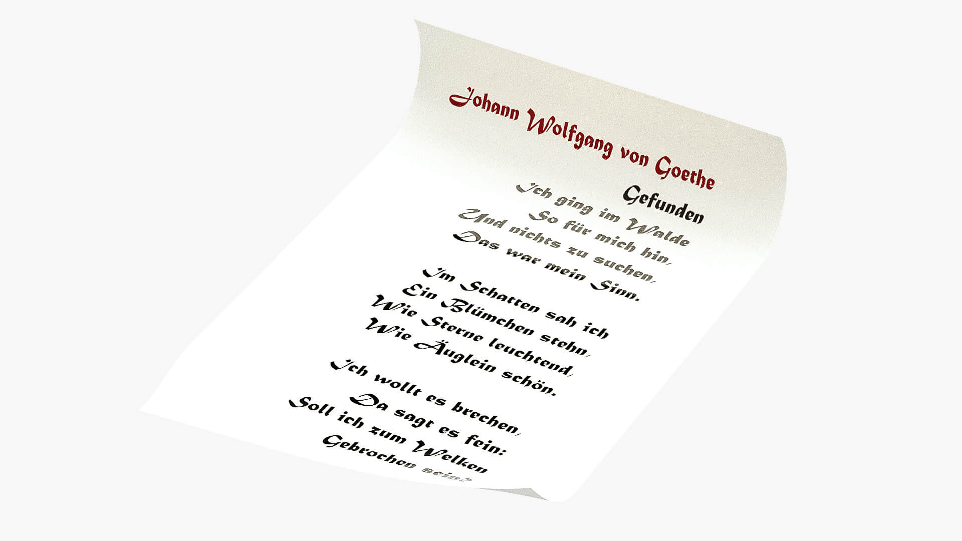 Poems on a Piece of Paper Scroll - 3D Model by Artdeco 3d