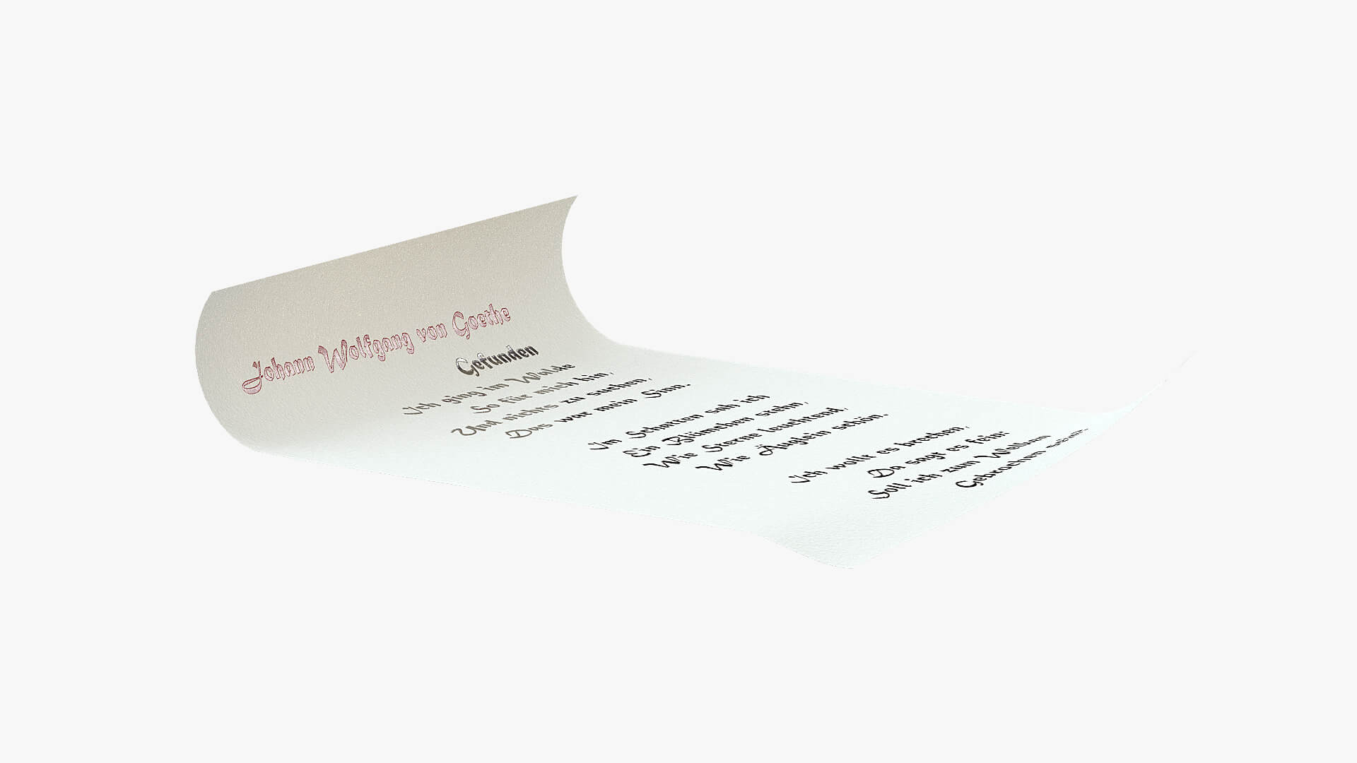 Poems on a Piece of Paper Scroll - 3D Model by Artdeco 3d