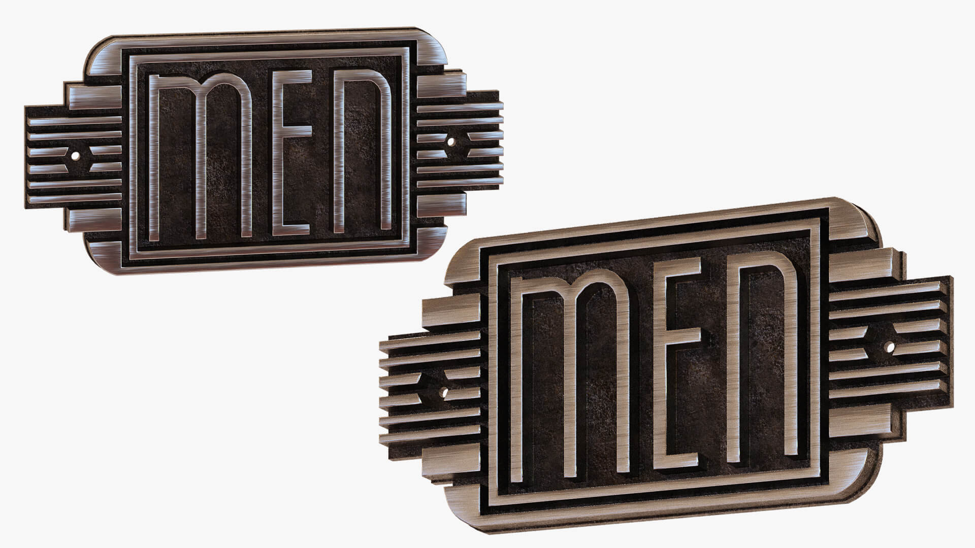 Quality Star Men Sign Board for Toilet Washroom Restroom - 3D Model by ...