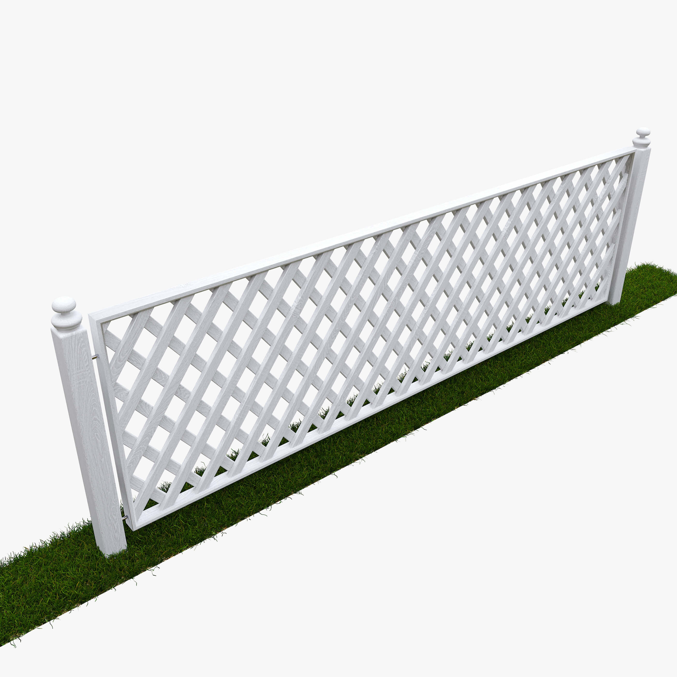 Railing and Grass - 3D Model by Artdeco 3d
