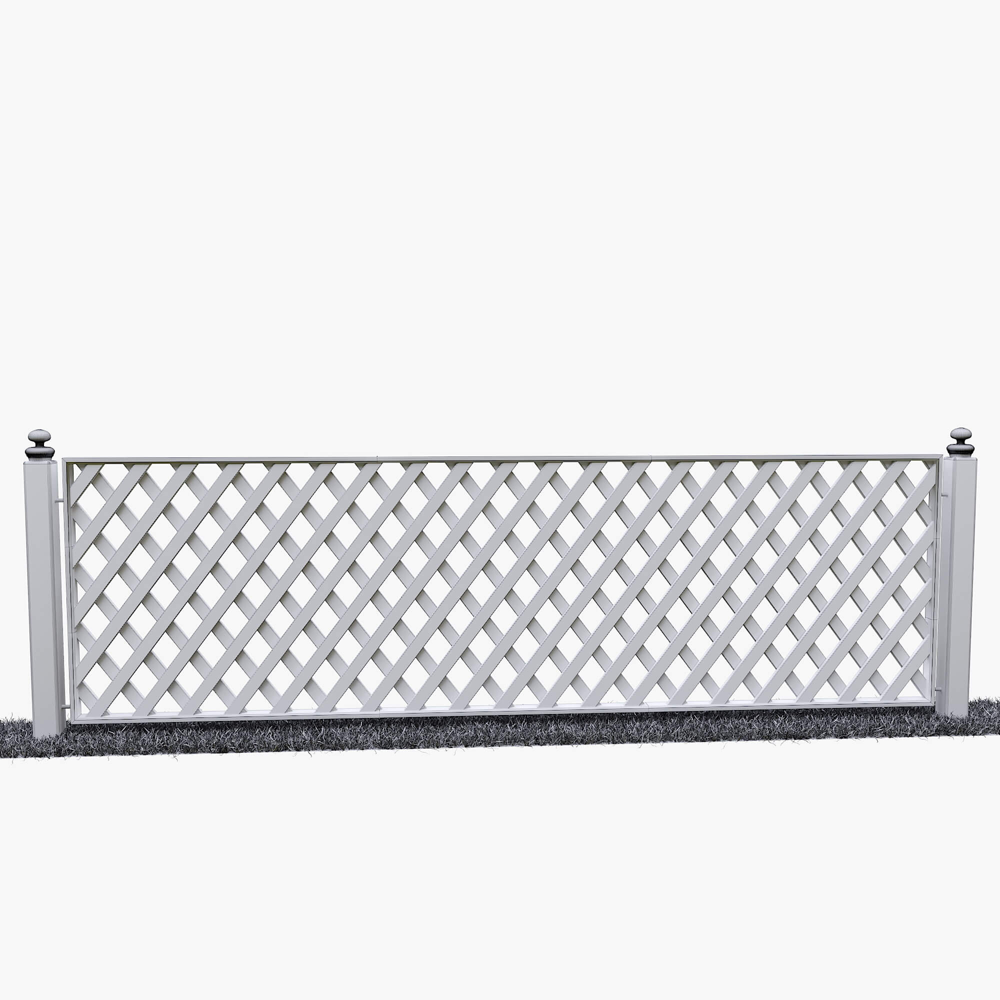 Railing and Grass - 3D Model by Artdeco 3d