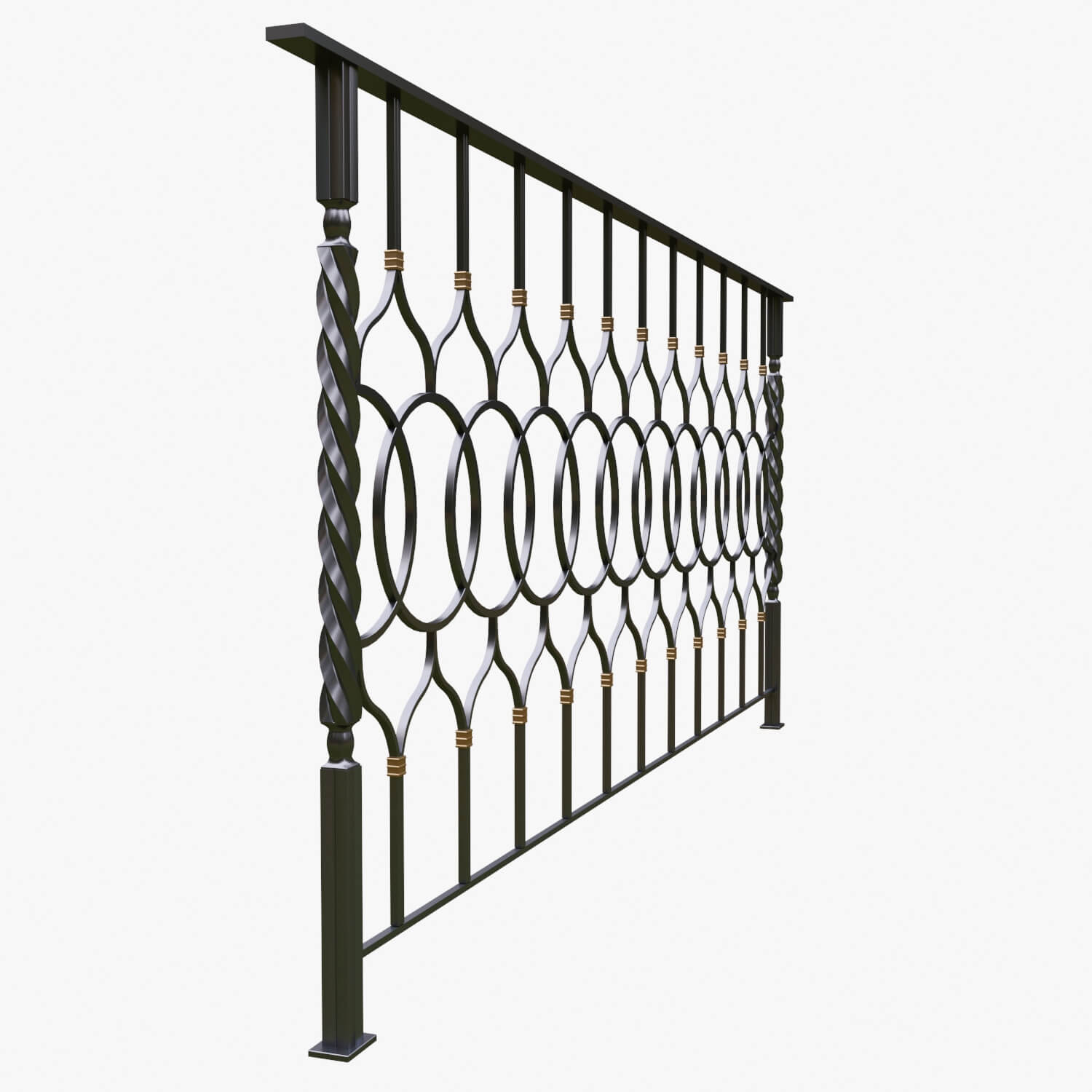 Railing Metal - 3D Model by Artdeco 3d