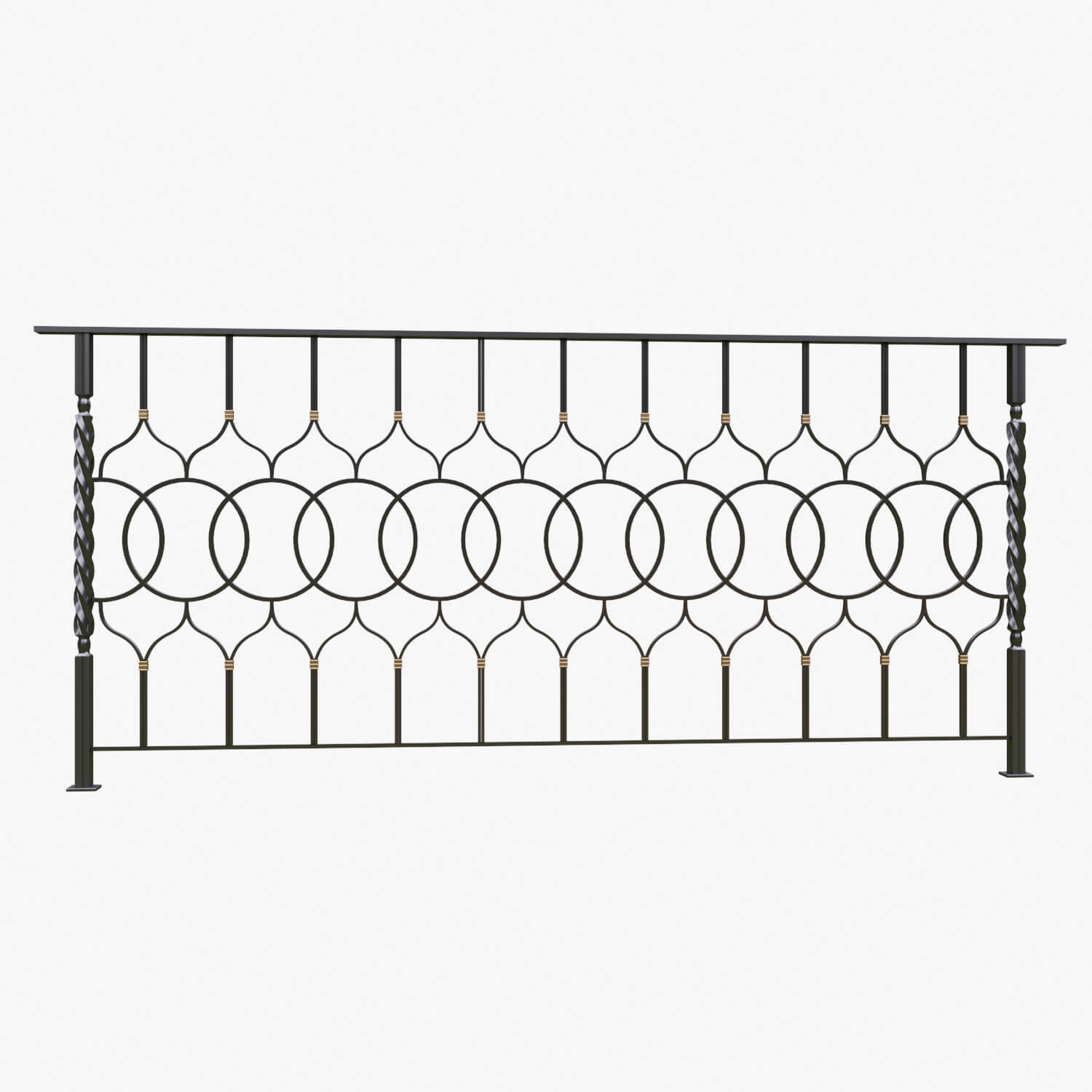 Railing Metal - 3D Model by Artdeco 3d