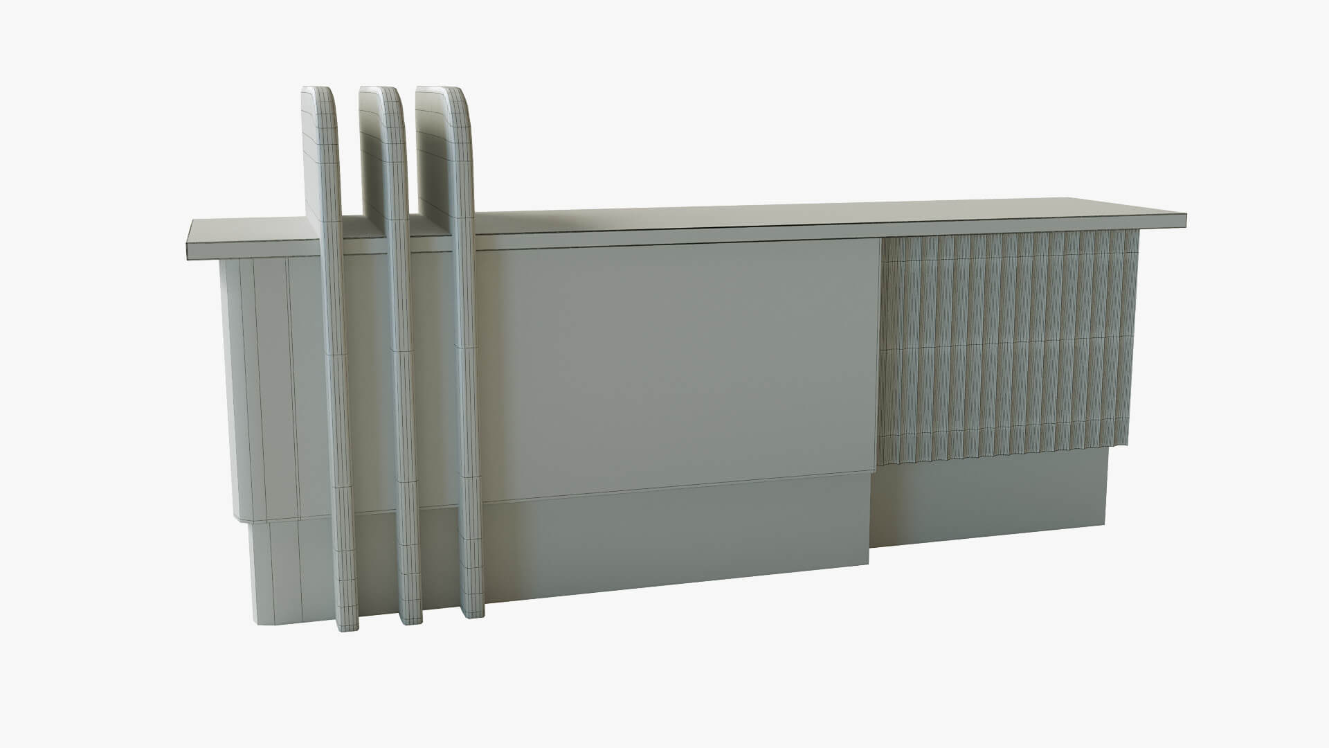 Reception Lobby Modern - 3D Model by Artdeco 3d