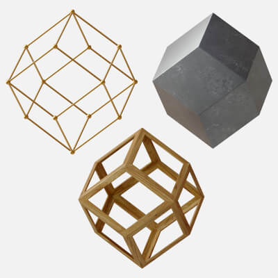 Rhombic Dodecahedron - 3D Model by Artdeco 3d