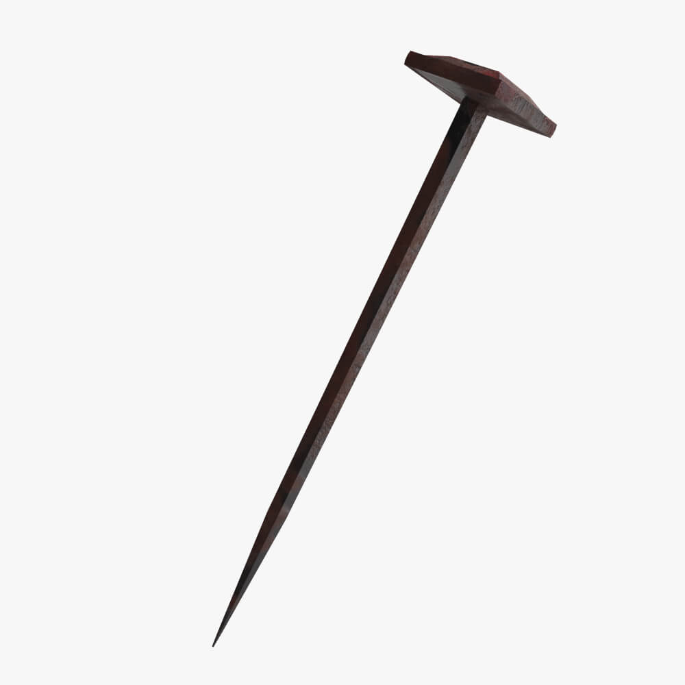 Rusty Antique Nail - 3D Model by Artdeco 3d