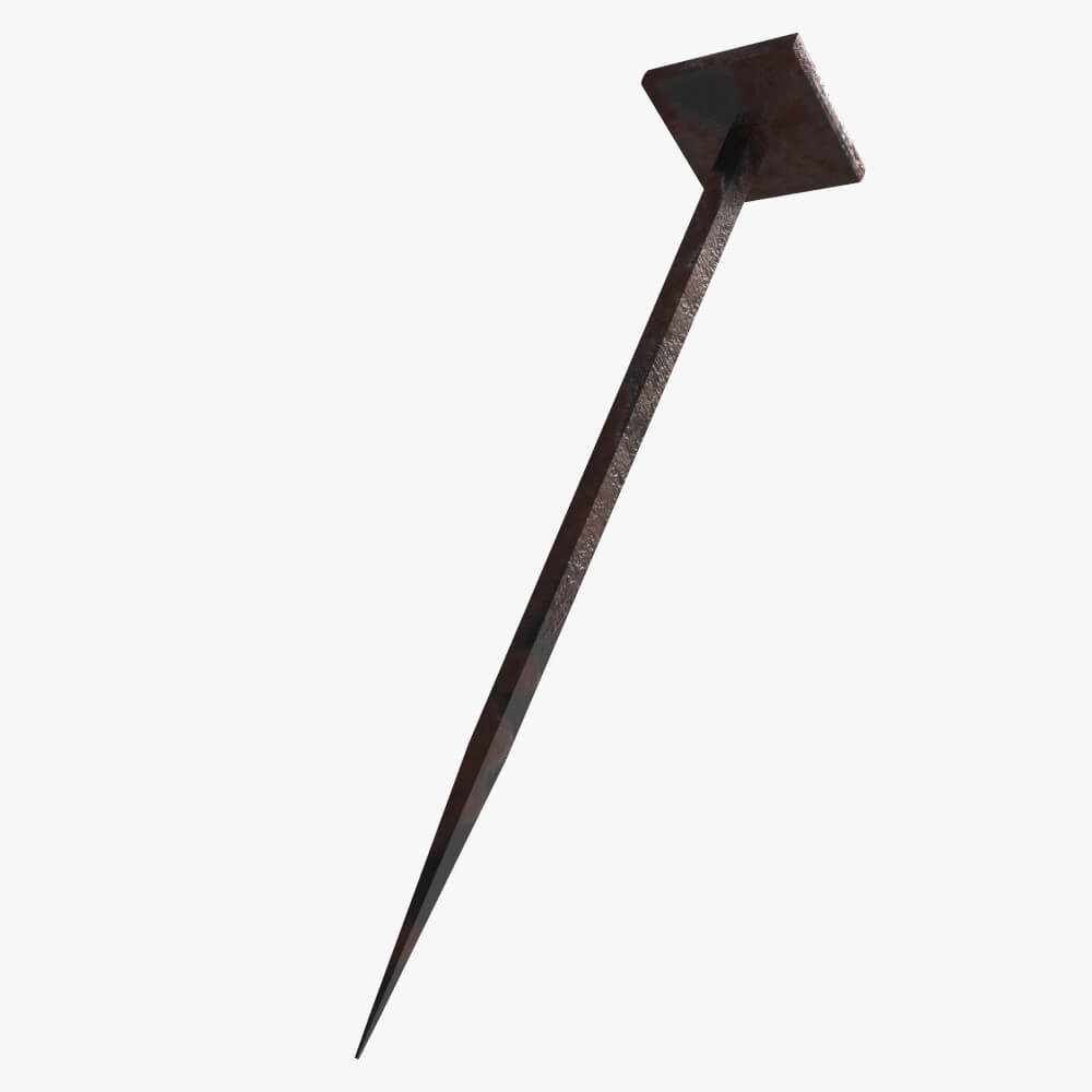Rusty Antique Nail - 3D Model by Artdeco 3d
