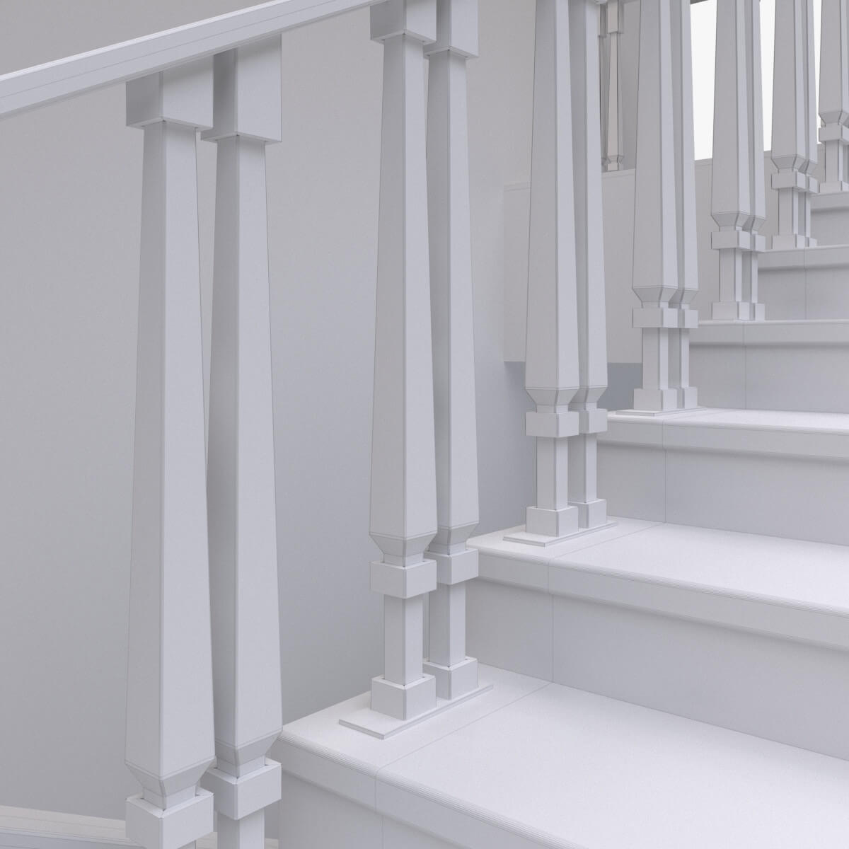 Stainless Steel Stair - 3D Model by Artdeco 3d