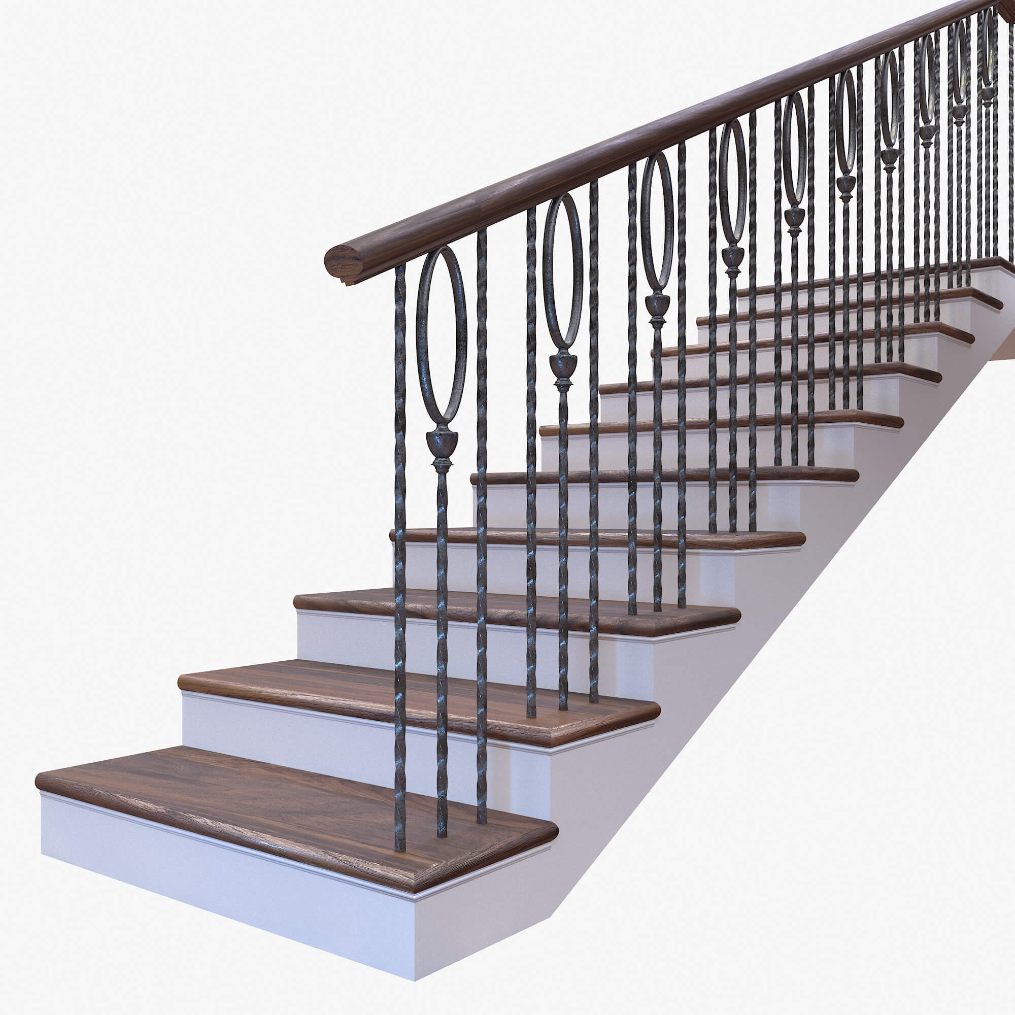 Staircase Metal Railing - 3D Model by Artdeco 3d