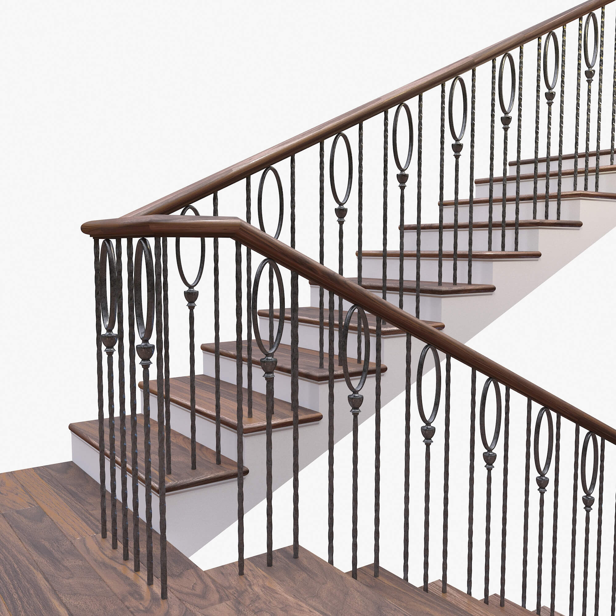 Staircase Metal Railing - 3D Model by Artdeco 3d