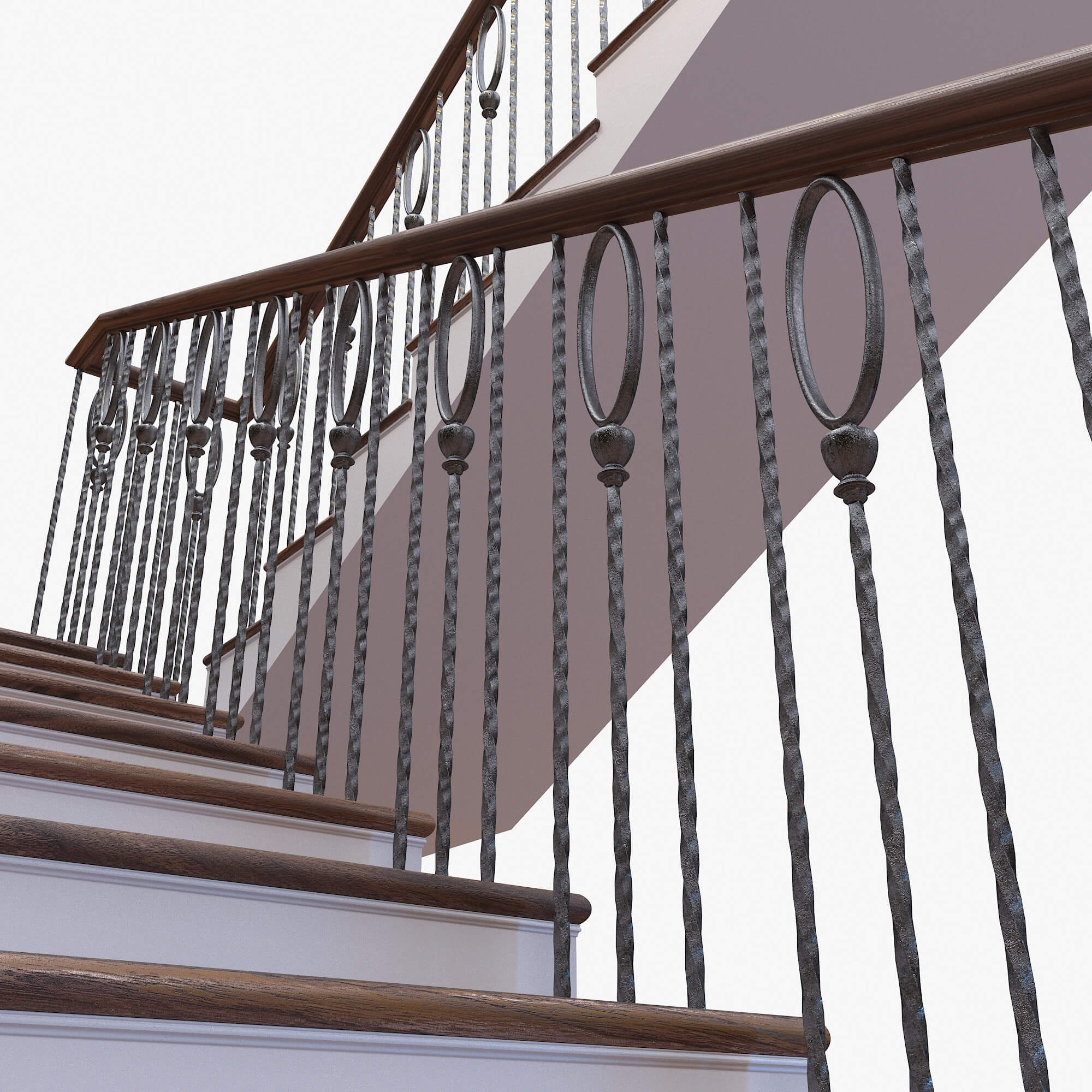 Staircase Metal Railing - 3D Model by Artdeco 3d
