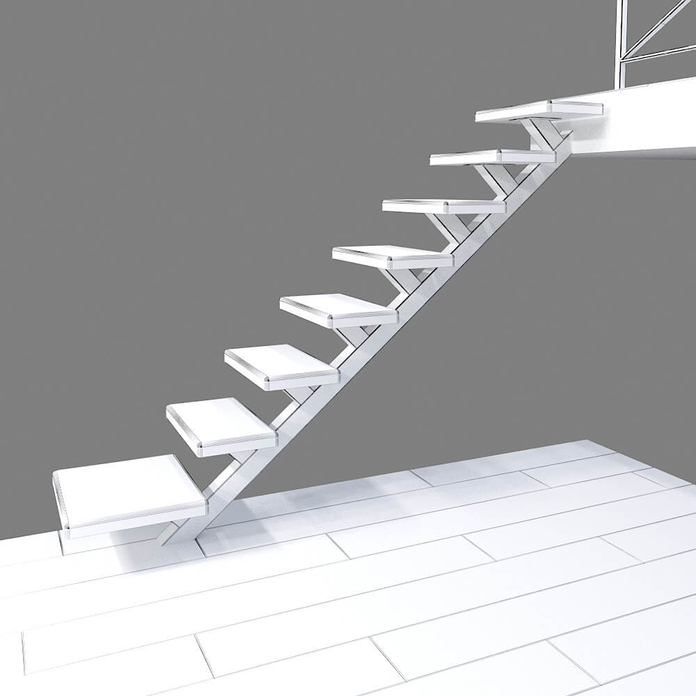 Stairs - 3D Model by Artdeco 3d