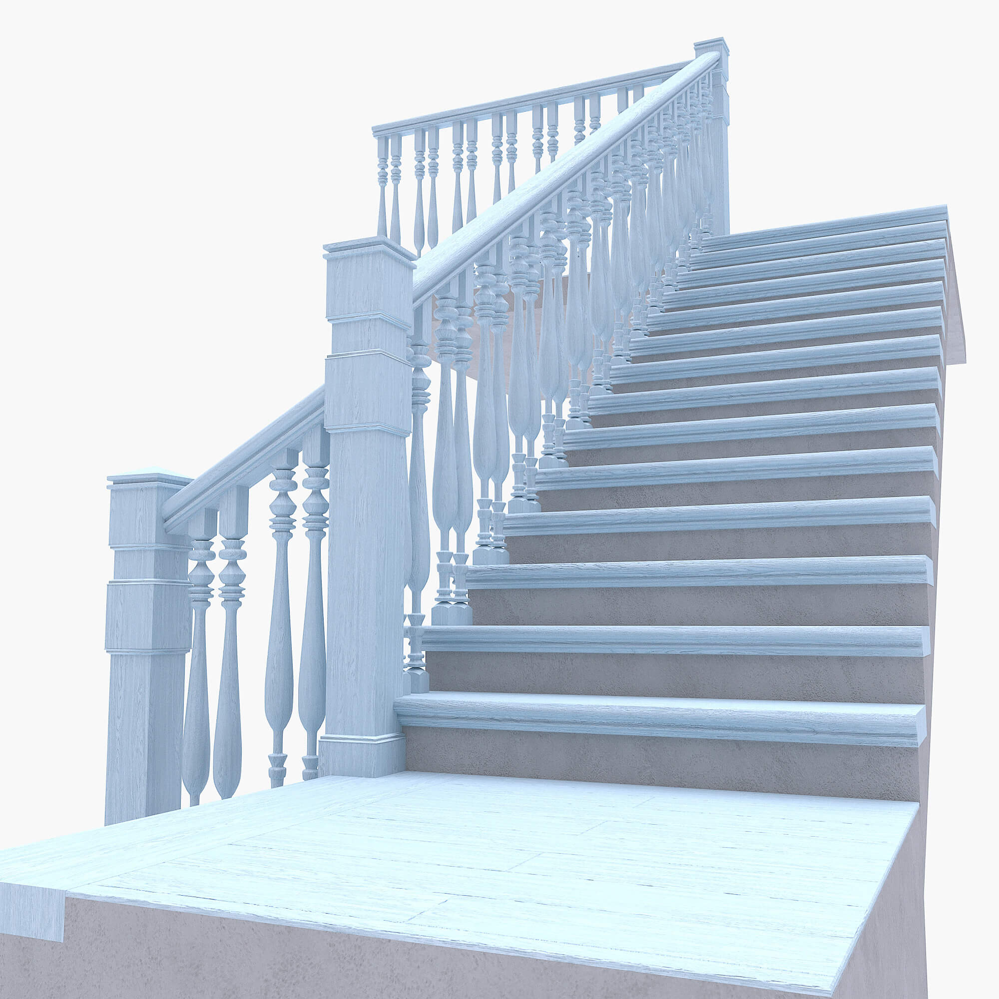 Stairs Light Blue - 3D Model by Artdeco 3d