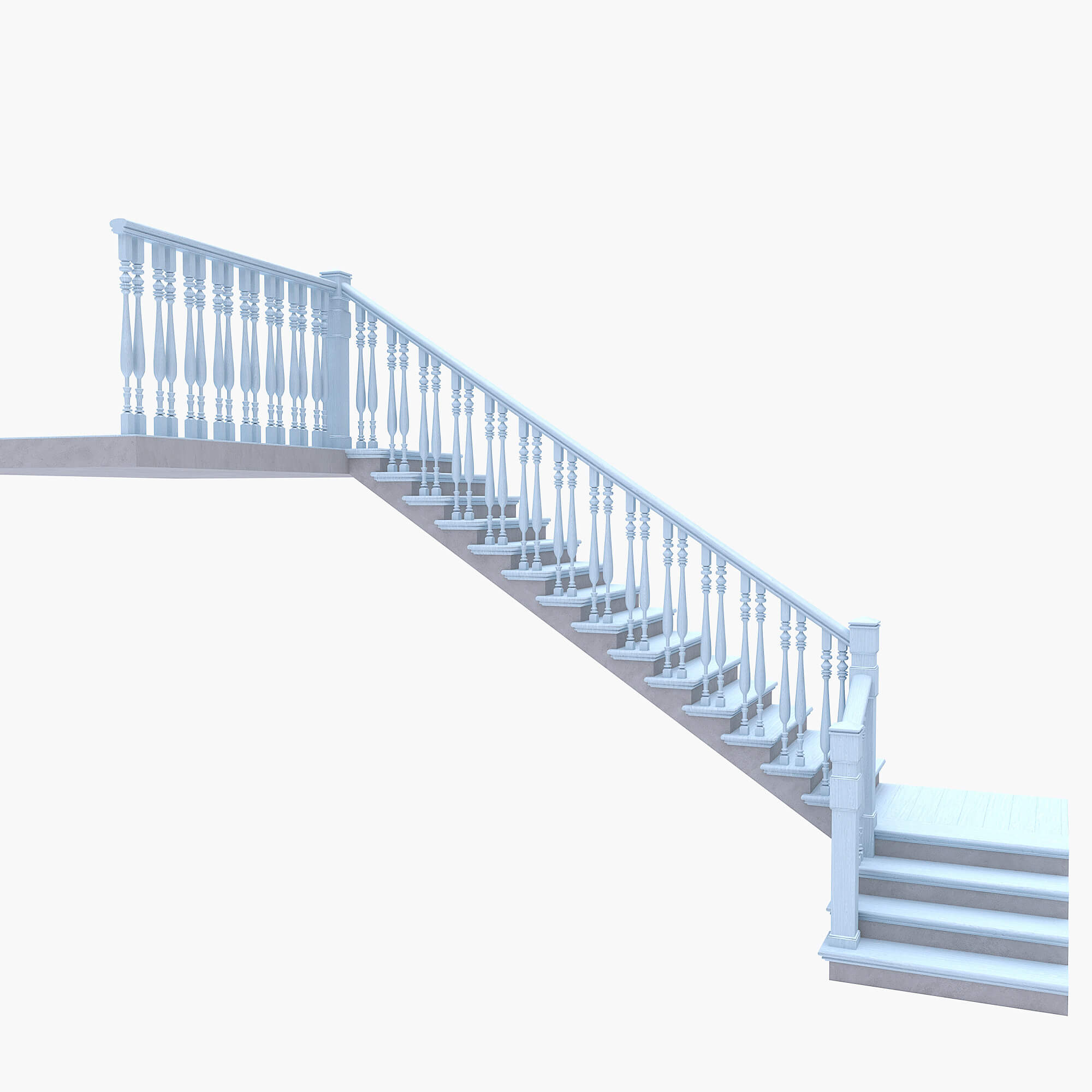Stairs Light Blue - 3D Model by Artdeco 3d