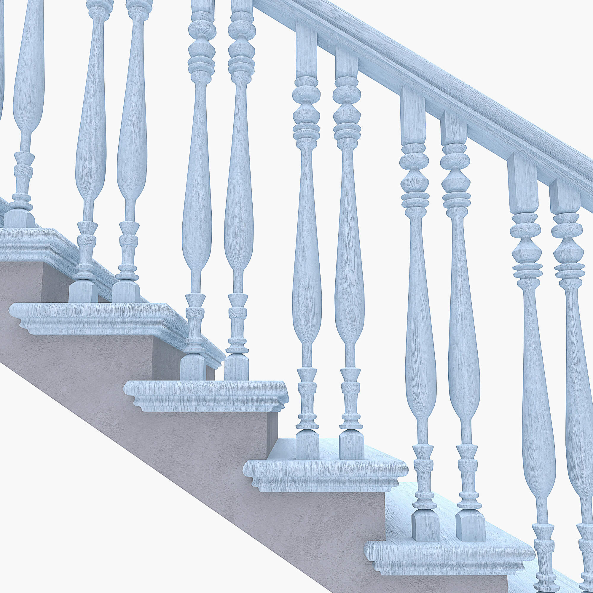Stairs Light Blue - 3D Model by Artdeco 3d