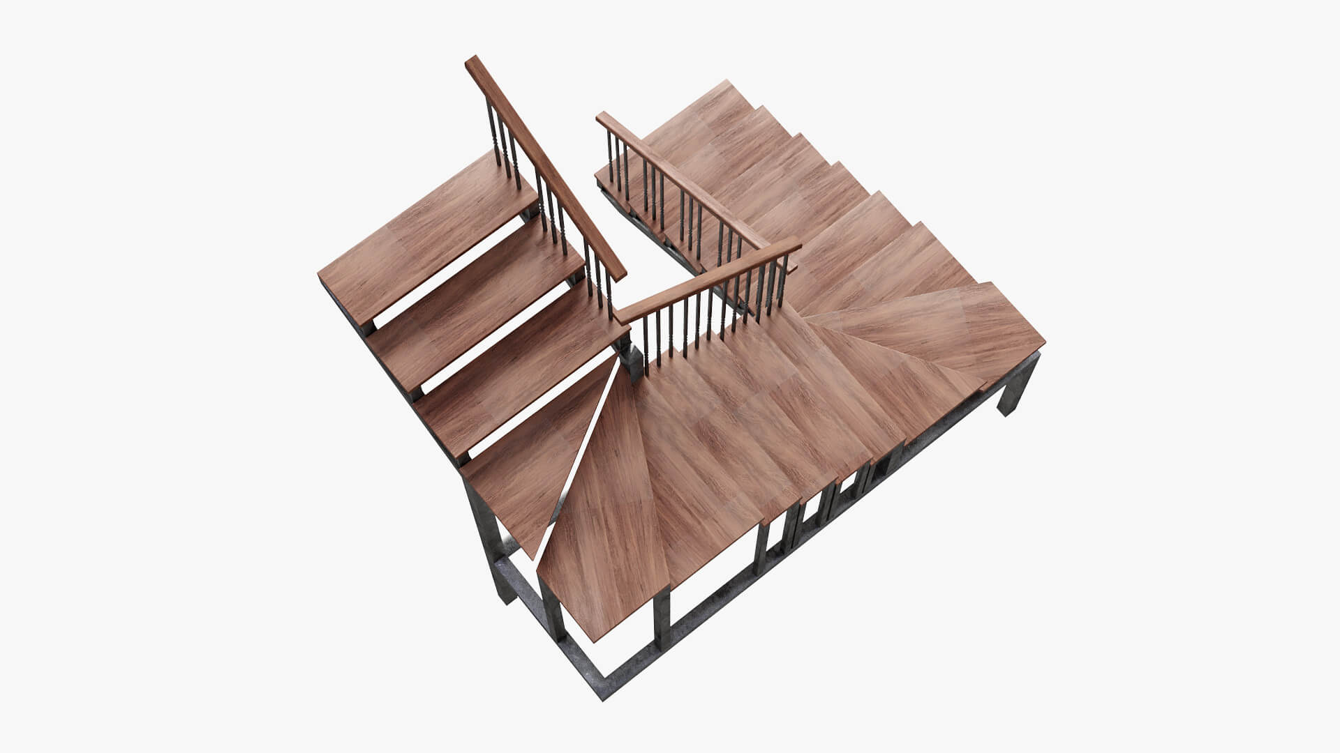 Stairs Modern Metal - 3D Model by Artdeco 3d