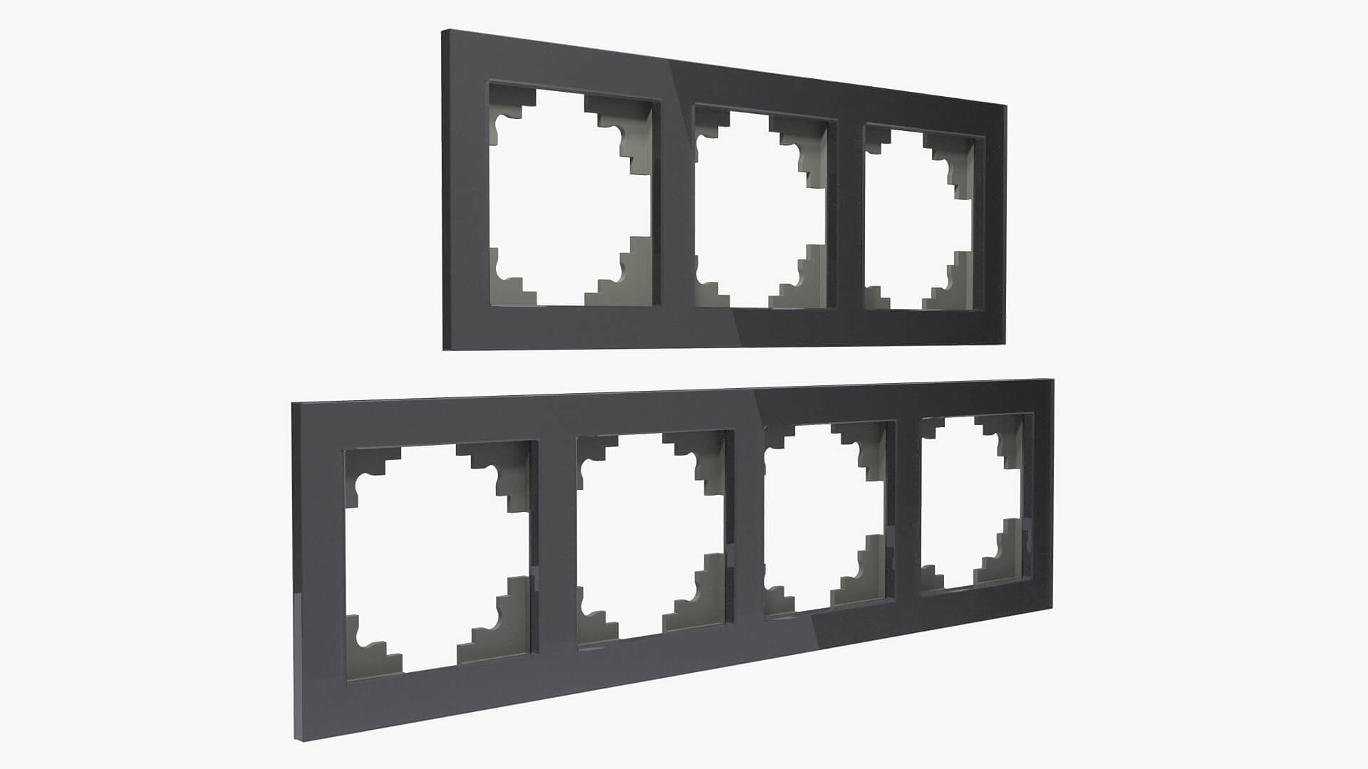 Switch Frames Graphite Glass - 3D Model by Artdeco 3d