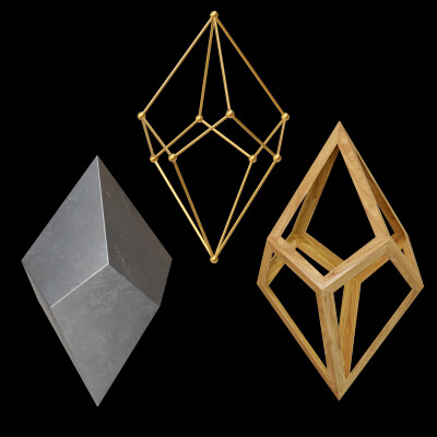 Tetragonal Trapezohedron Deltoid - 3D Model by Artdeco 3d