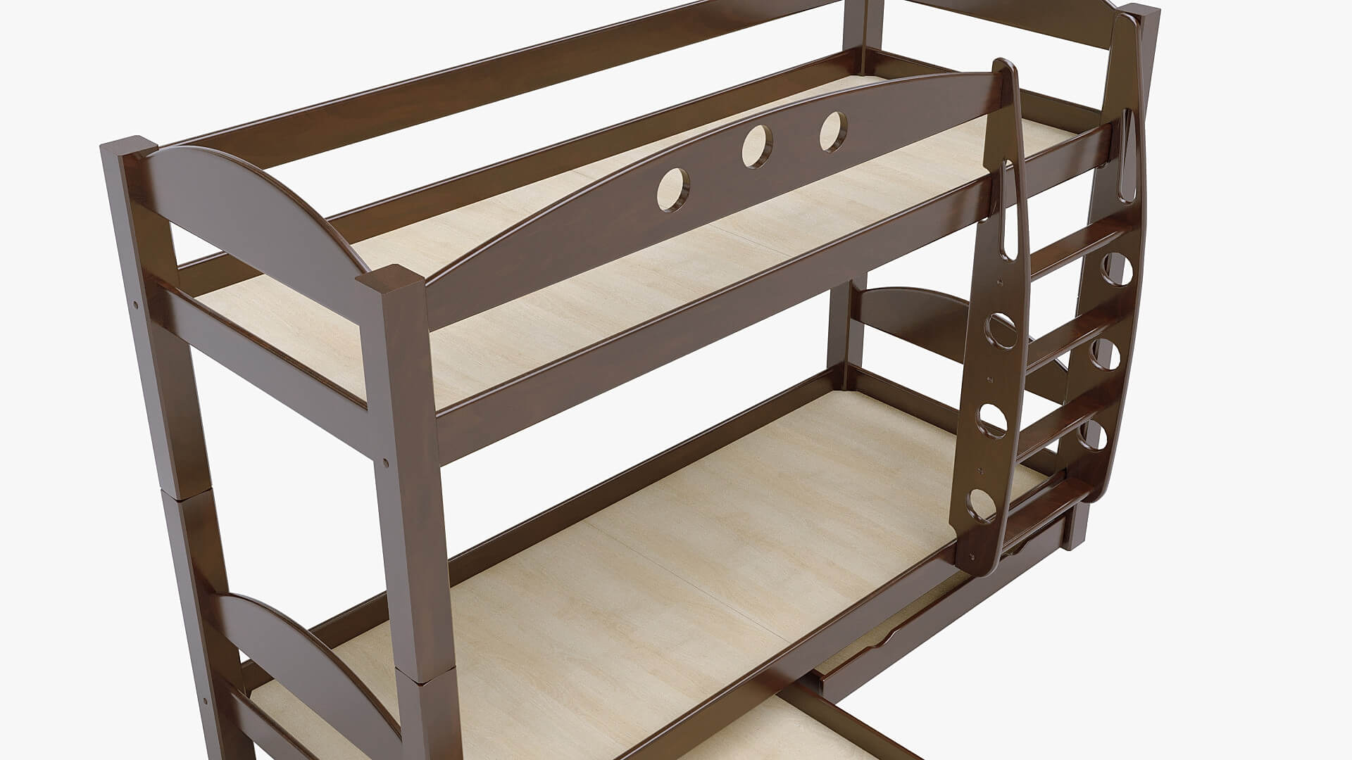 Two-level Bed 3D Model by Artdeco 3d