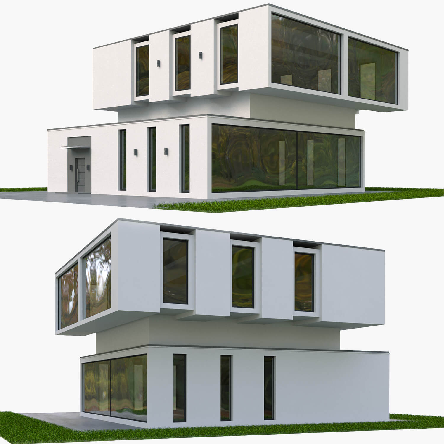 Villa in Neo-Constructivism Style 3D Model by Artdeco 3d