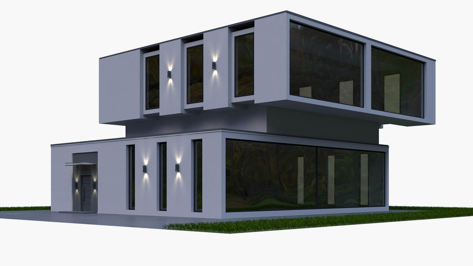 Villa in Neo-Constructivism Style 3D Model by Artdeco 3d