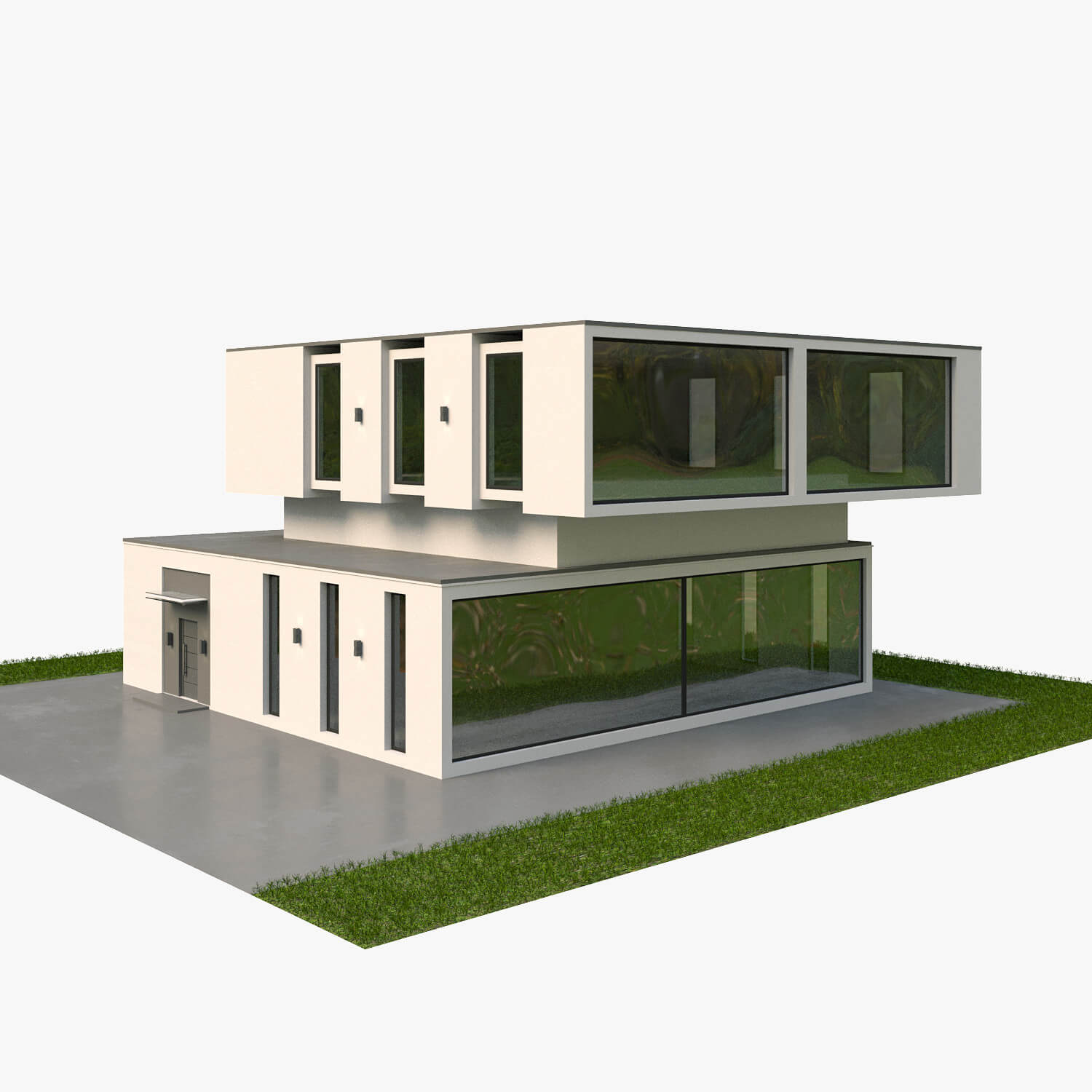 Villa in Neo-Constructivism Style 3D Model by Artdeco 3d
