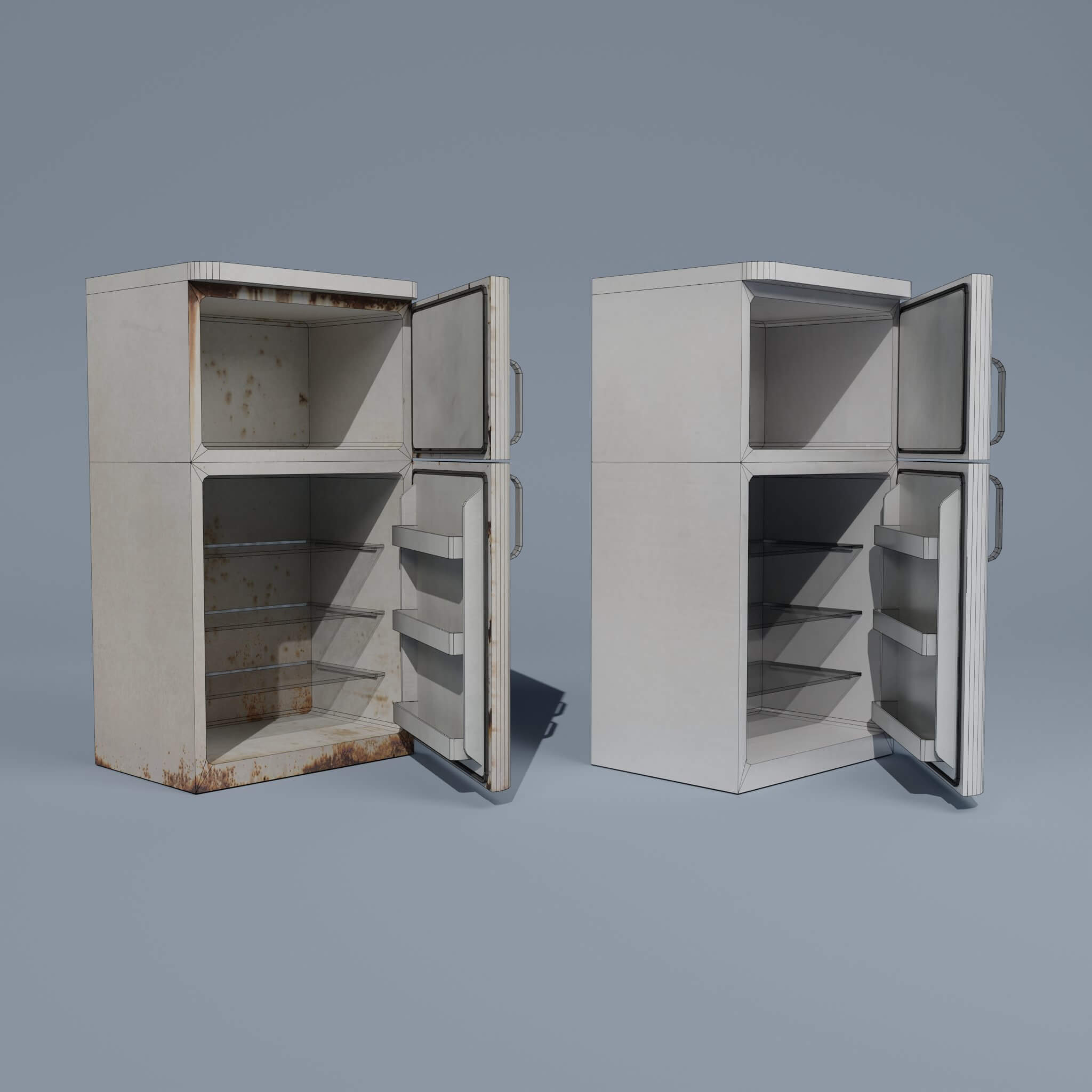 Old Fridge - 3D Model by artem2004
