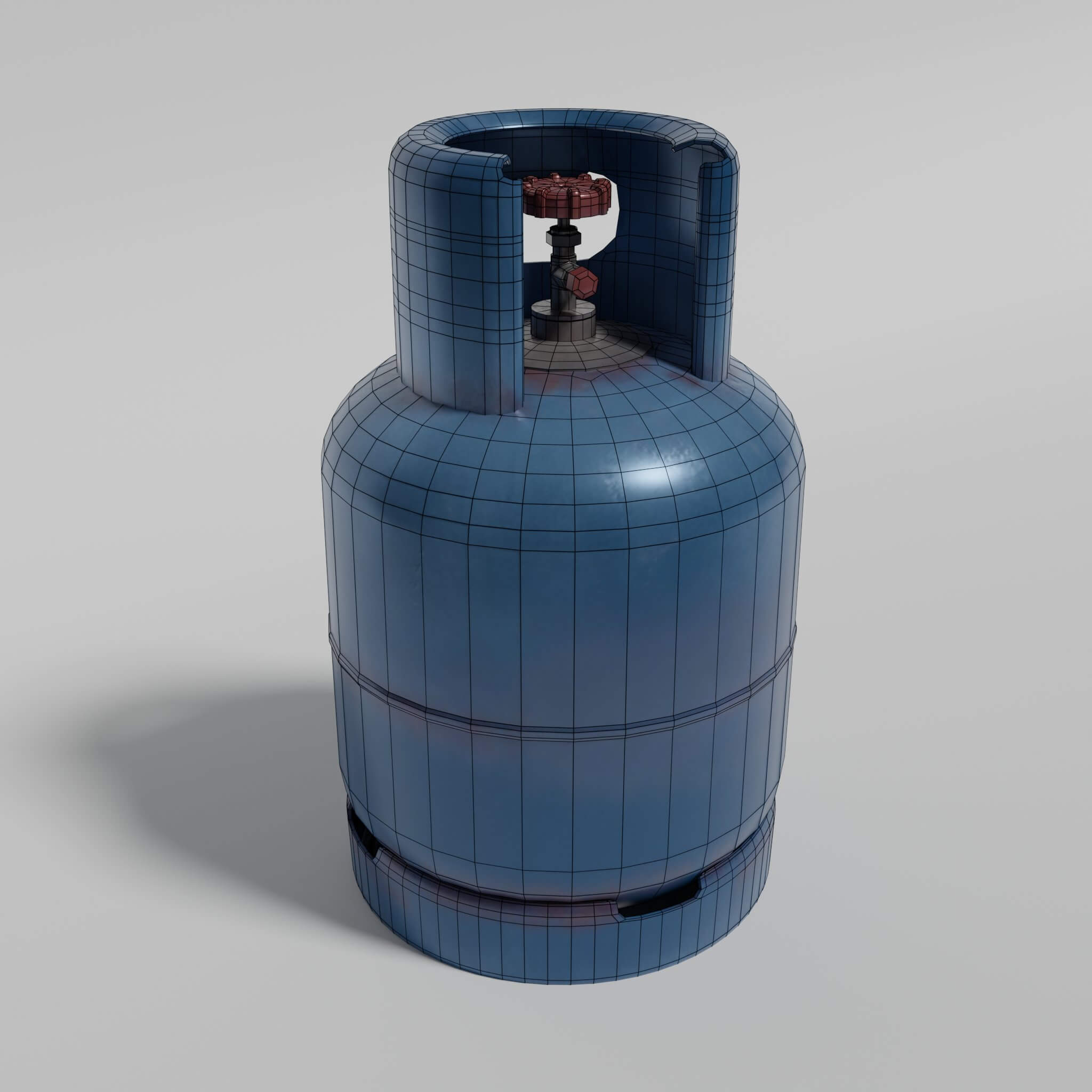 Old Propane Tank - 3D Model by artem2004