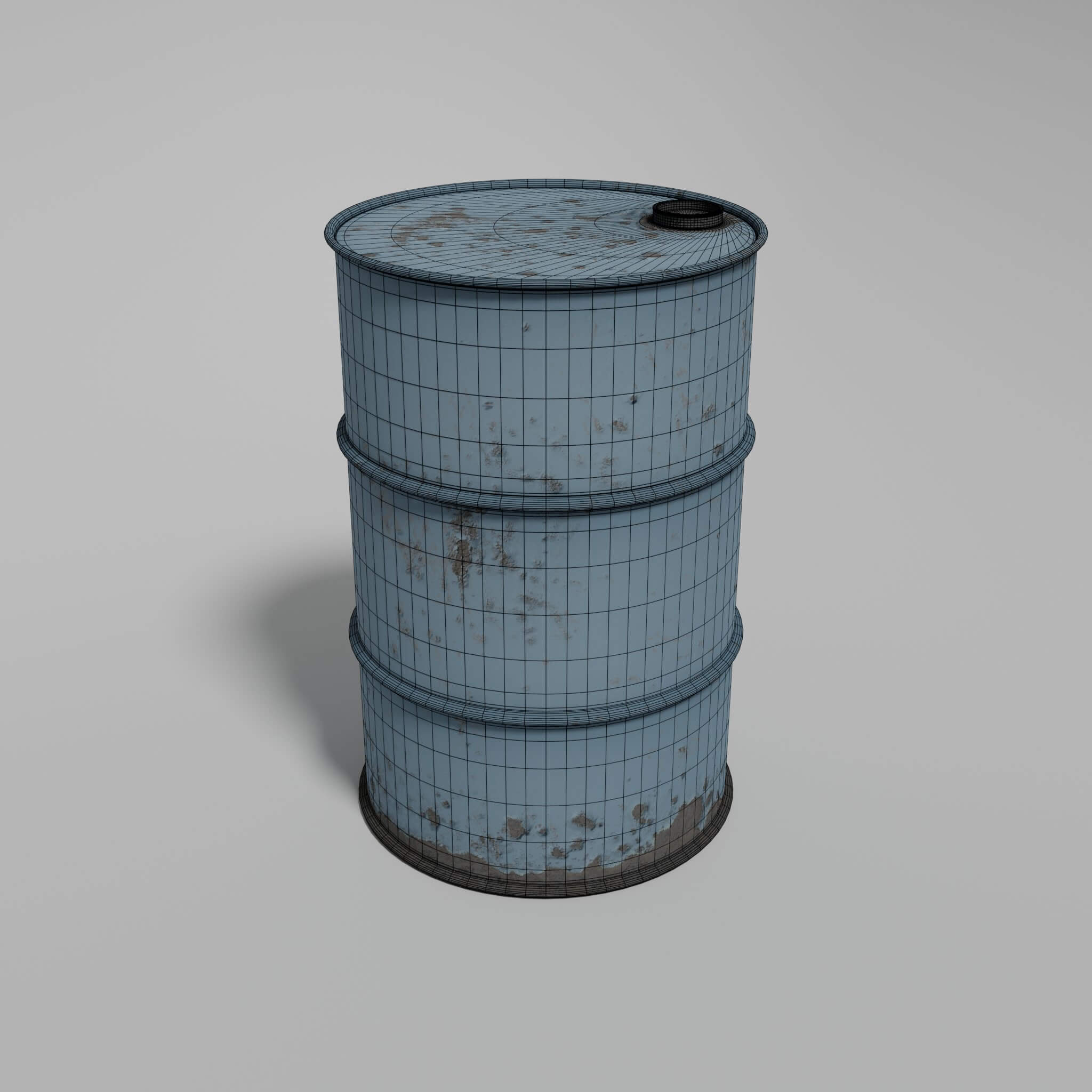 Old Metal Barrel - 3D Model by artem2004