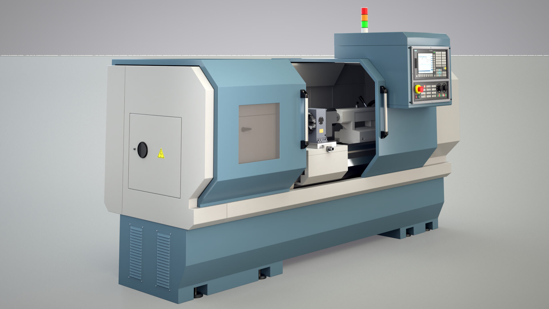 CNC Lathe Smtcl KE80 2000 - 3D Model by Artemcg