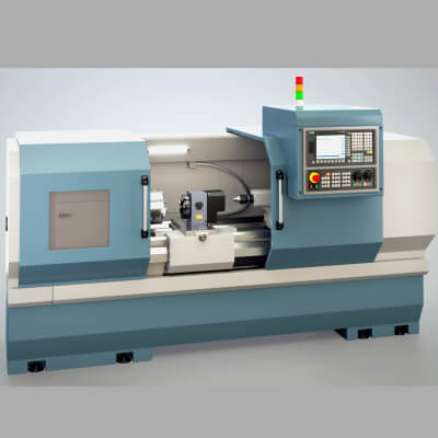 CNC Lathe Smtcl KE80 2000 - 3D Model by Artemcg